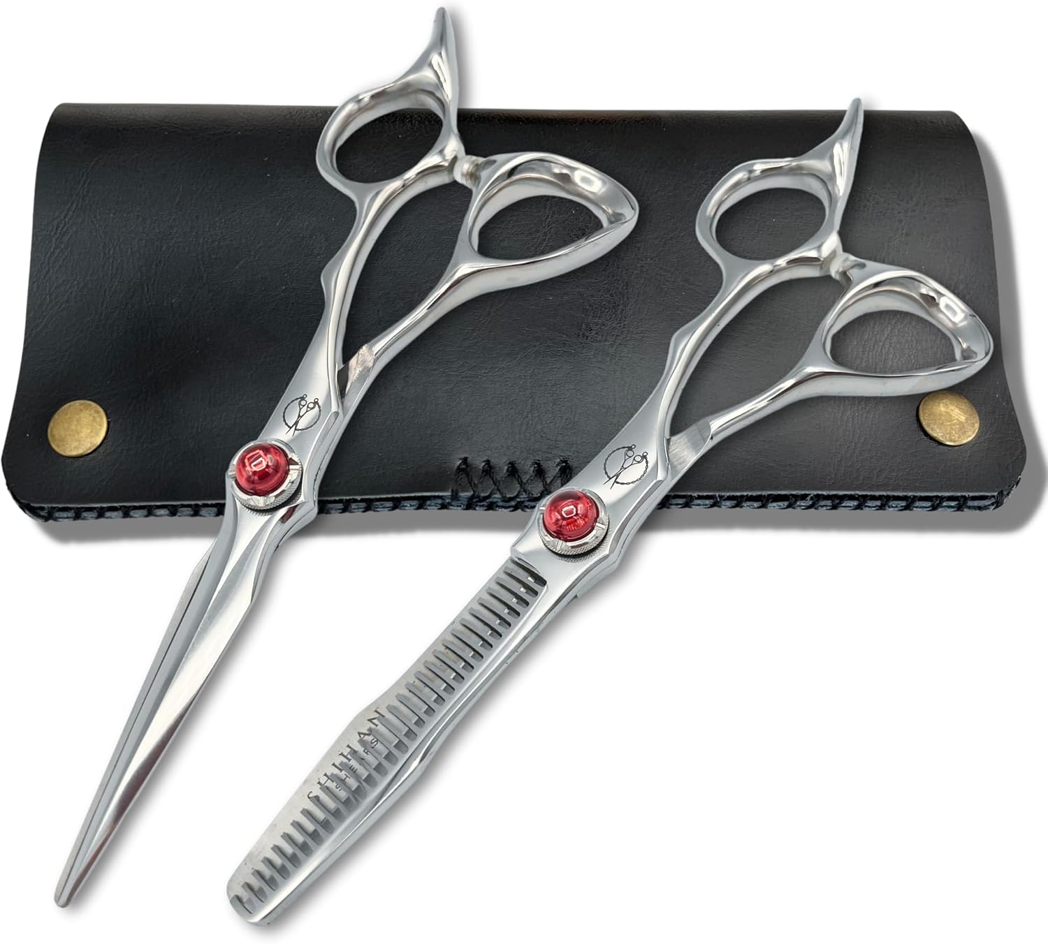 Amazon.com : 5.5" Professional Hair Shears Set Includes Cutting ...