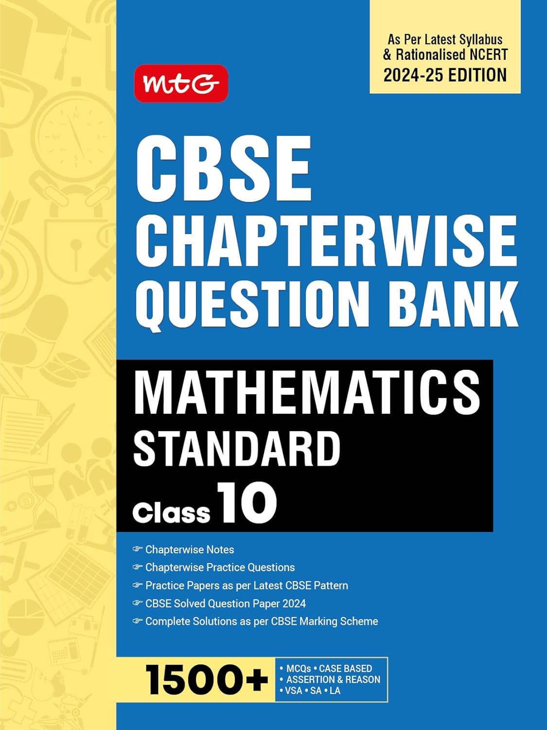 MTG CBSE Class 10 Chapterwise Question Bank Mathematics Standard For ...