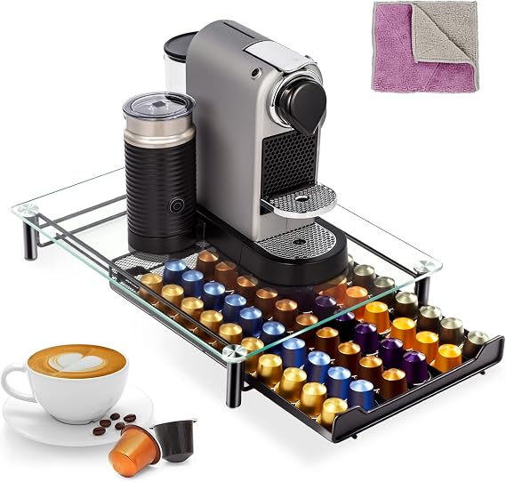 Masthome Porte Capsule de Café pour Nespresso 60 Capsules, Tiroir de ...