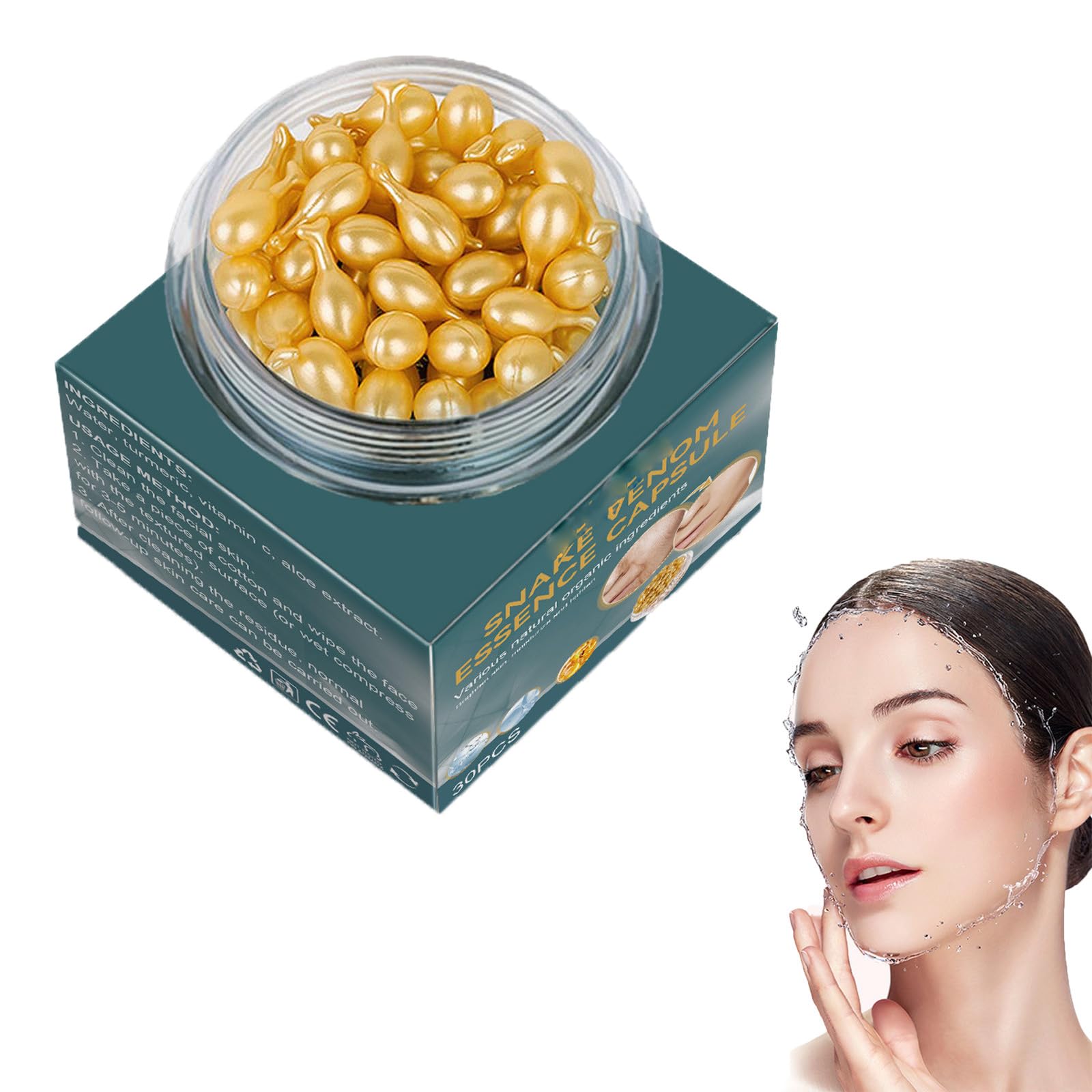 Snake Venom Extract Serum Capsule For Face Eyes Anti Wrinkle ...