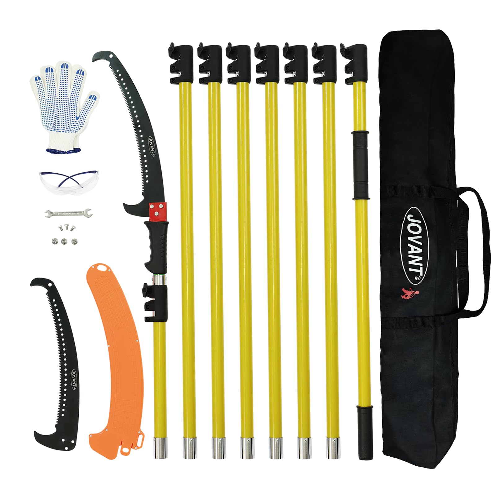 Amazon.com: Jovant Manual Pole Saw,6.5-26 ft Extendable Pole with ...