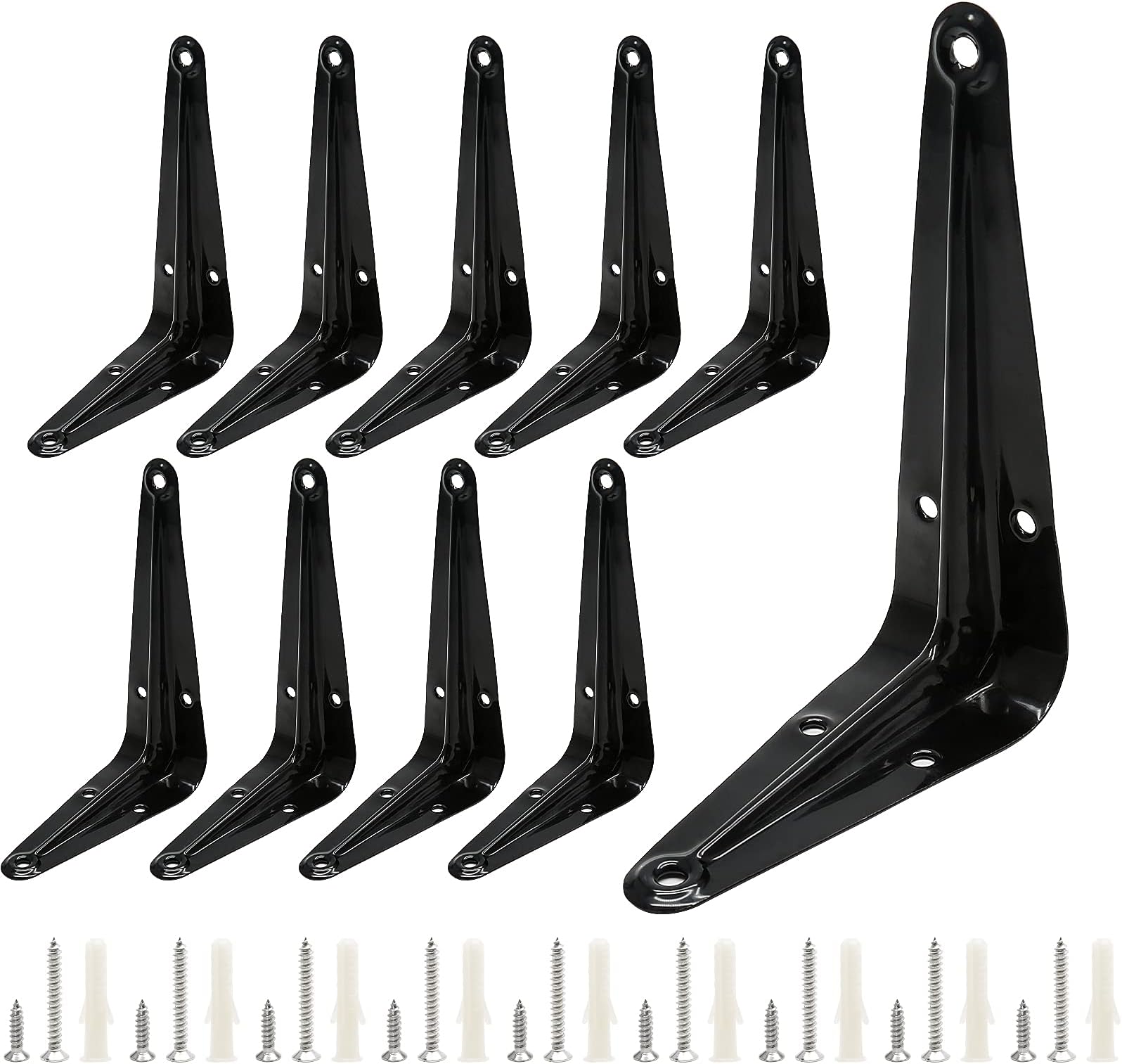 Amazon.com: Luomorgo 10 Pcs L Bracket Decorative Shelf Brackets, Wall ...