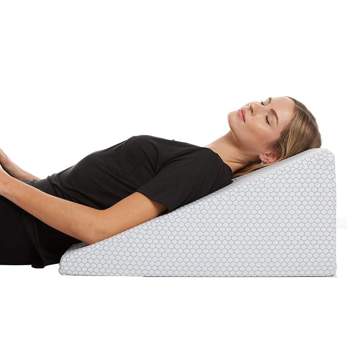 Buy Cooling Wedge Pillow - 12 Inch Bed Wedge Pillow - 24 Inch Wide ...