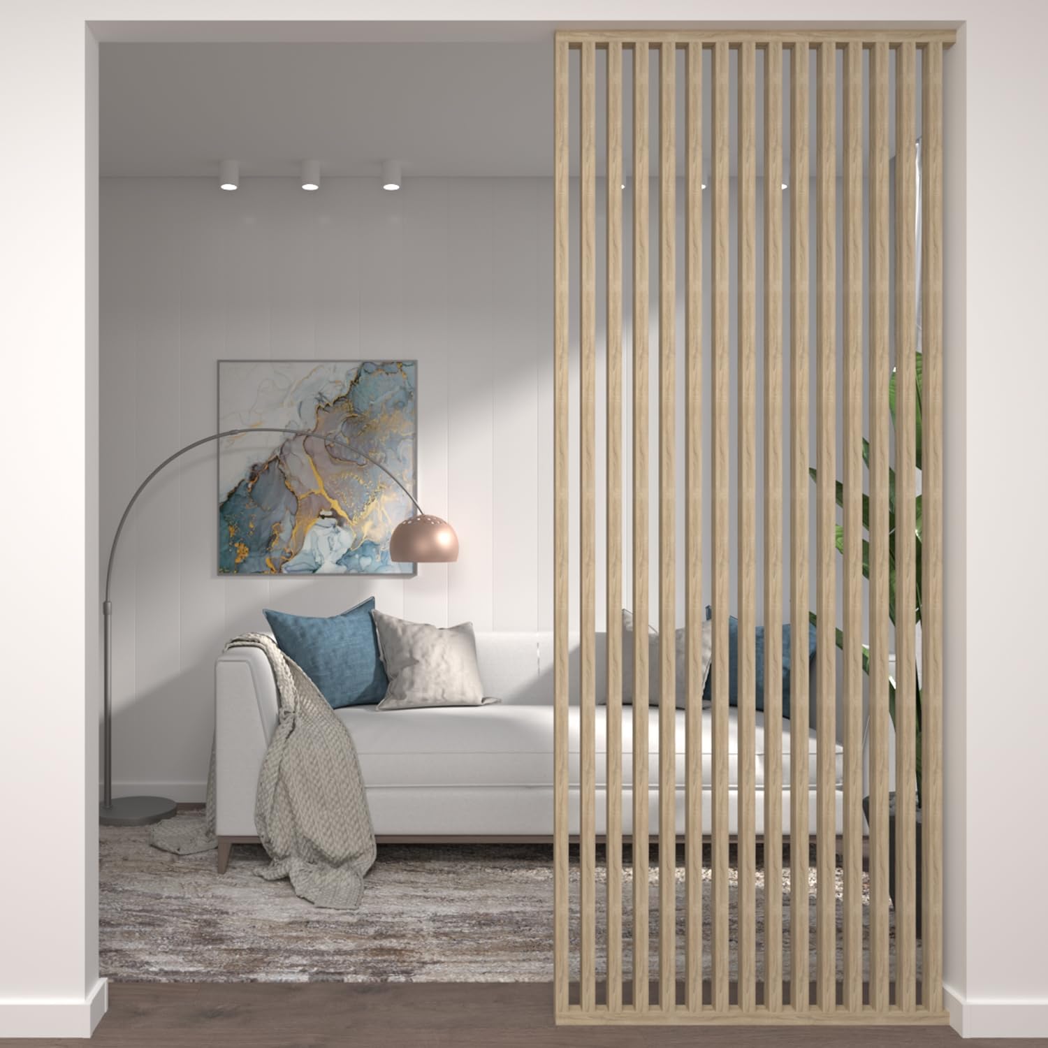 Slatted Room Divider-Oak Natural -2750mm x 30mm x 18mm (16 pack ...