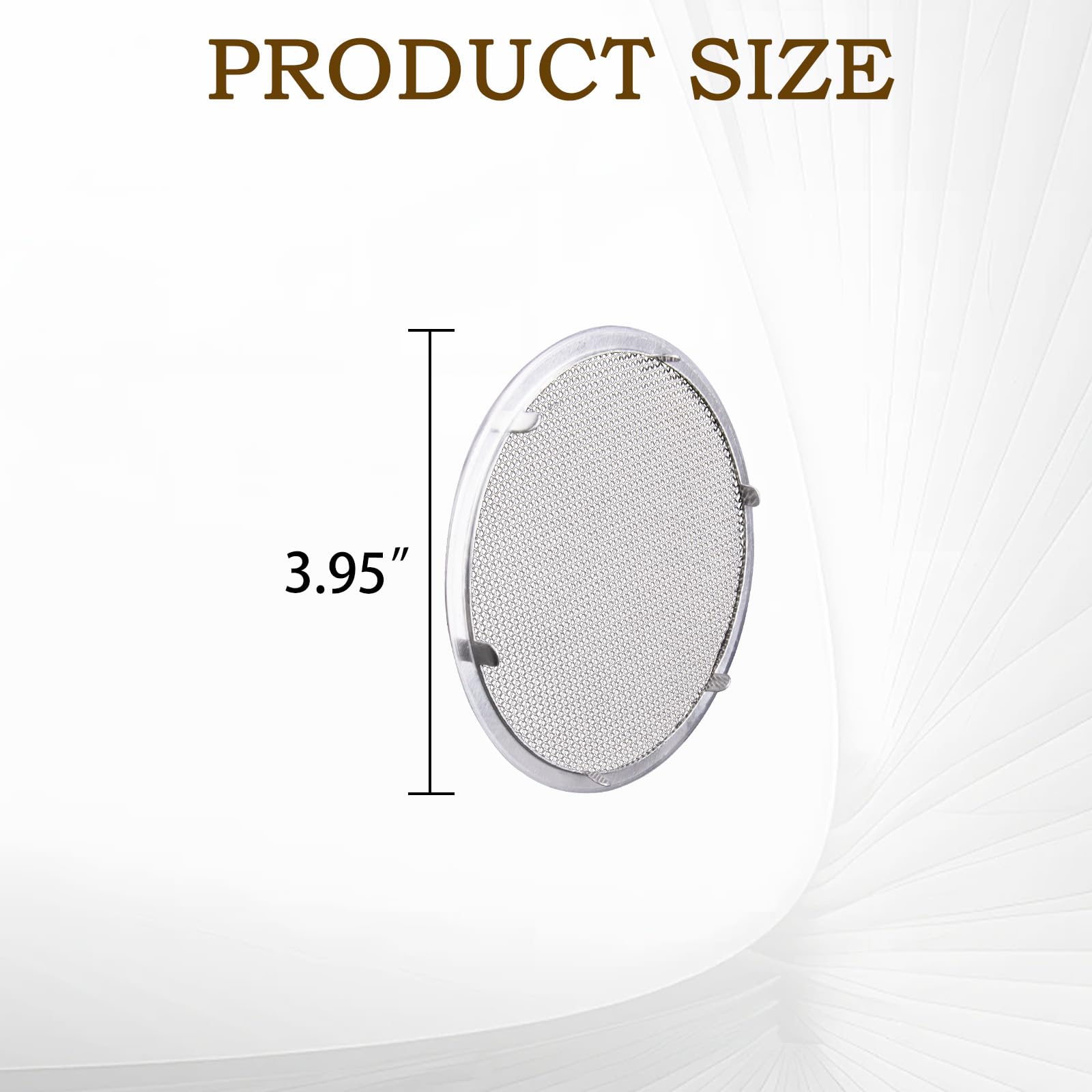 Snapklik.com : 4 Inch, Round Open Screen Vent, Tab Style, Mill Finish ...