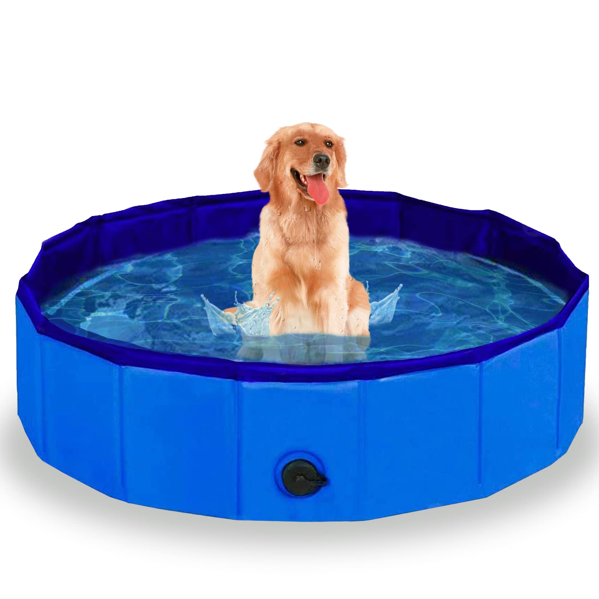 Amazon.com: Zento Deals Foldable Dog Pool – Portable Kiddie Swimming ...