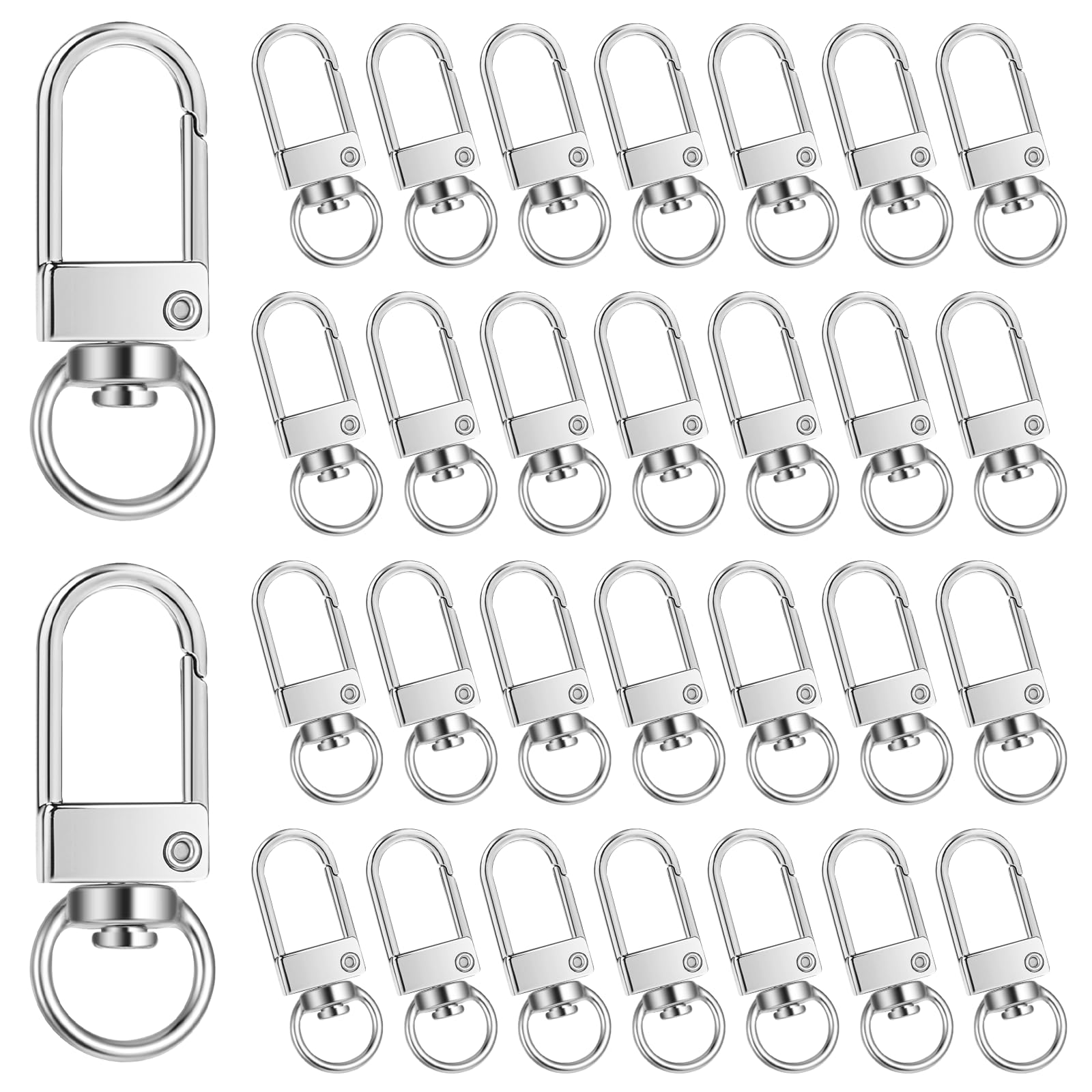 Amazon.com: 30PCS Heavy Duty Metal Lobster Claw Clasps - Keychain Clips ...