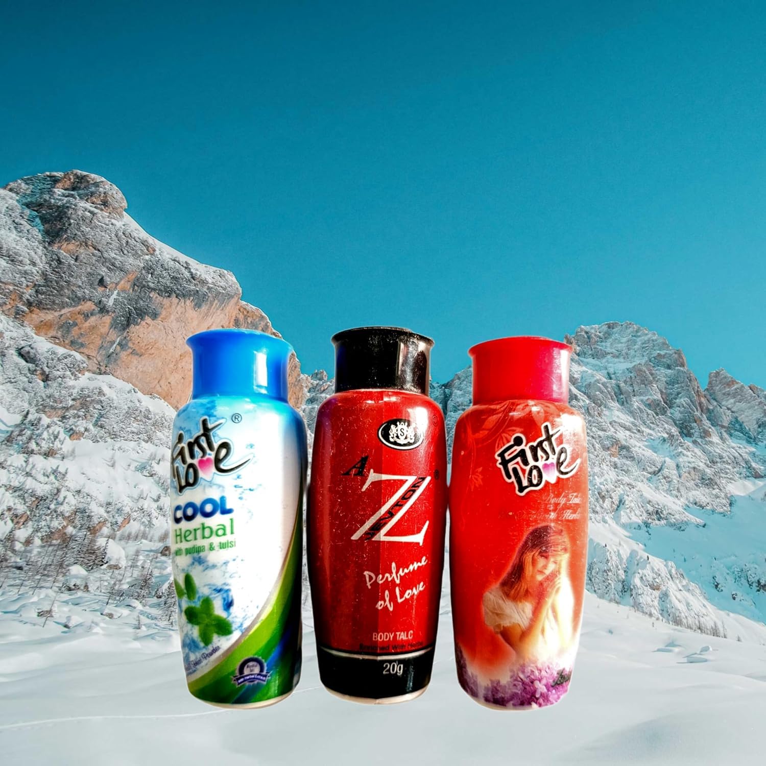 SSKR Body Talcum Powders | Ice Cool, Z Perfume and First Love - Pack of ...