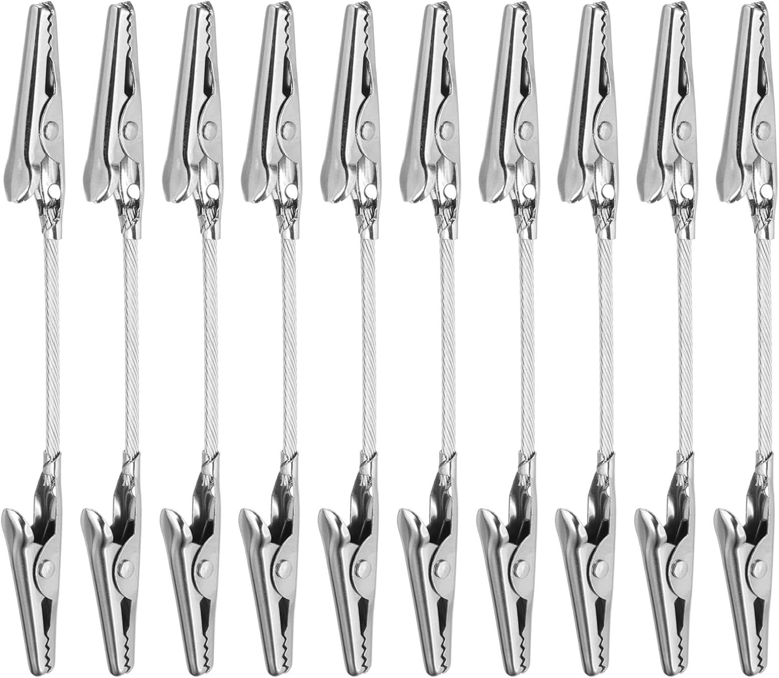 Amazon.com: PATIKIL 10 Pcs Double Head Alligator Clip, Metal Long Hose ...