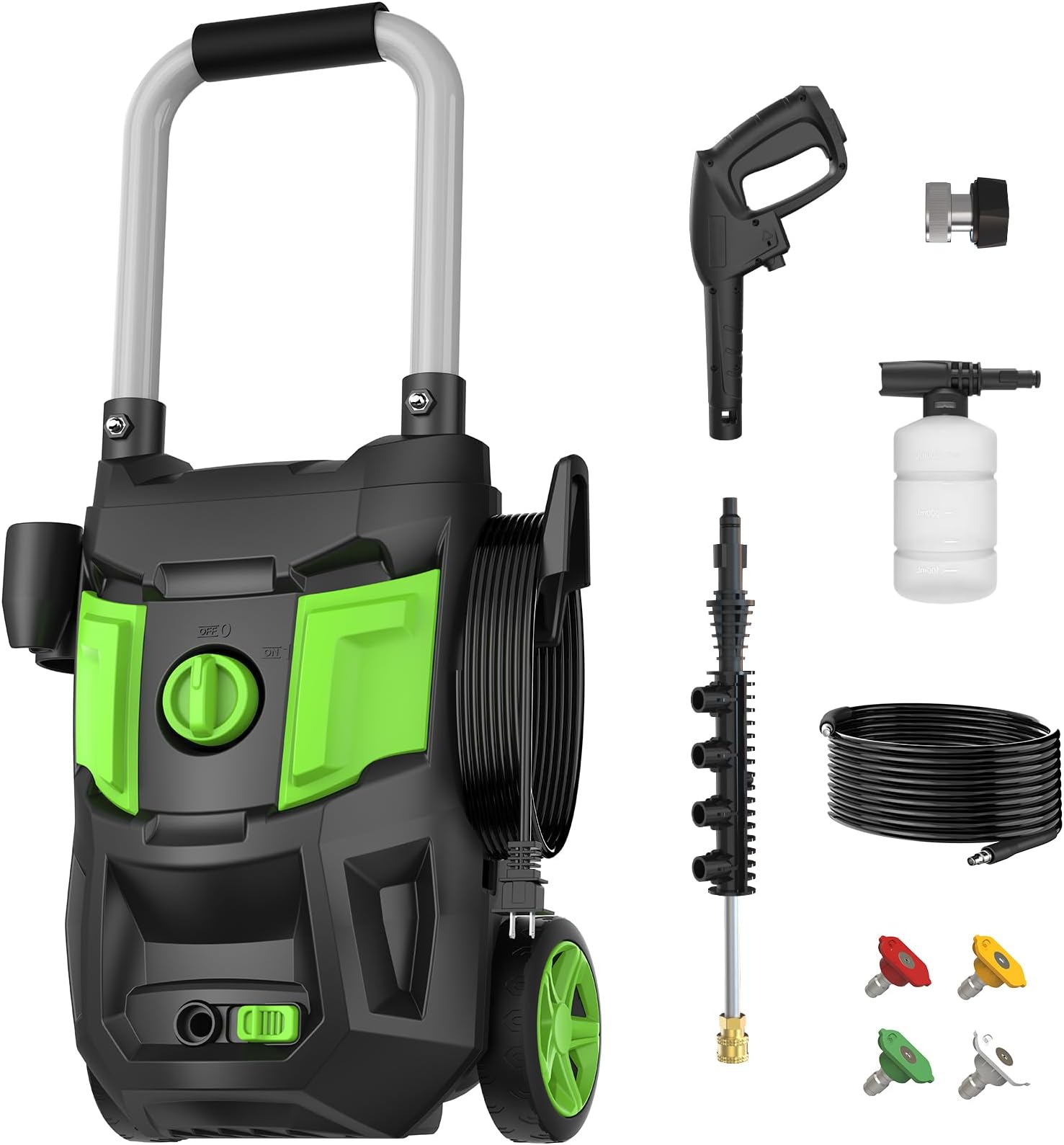 Amazon.com : Huanherad Pressure Washer, 4000PSI Electric Power Washer ...