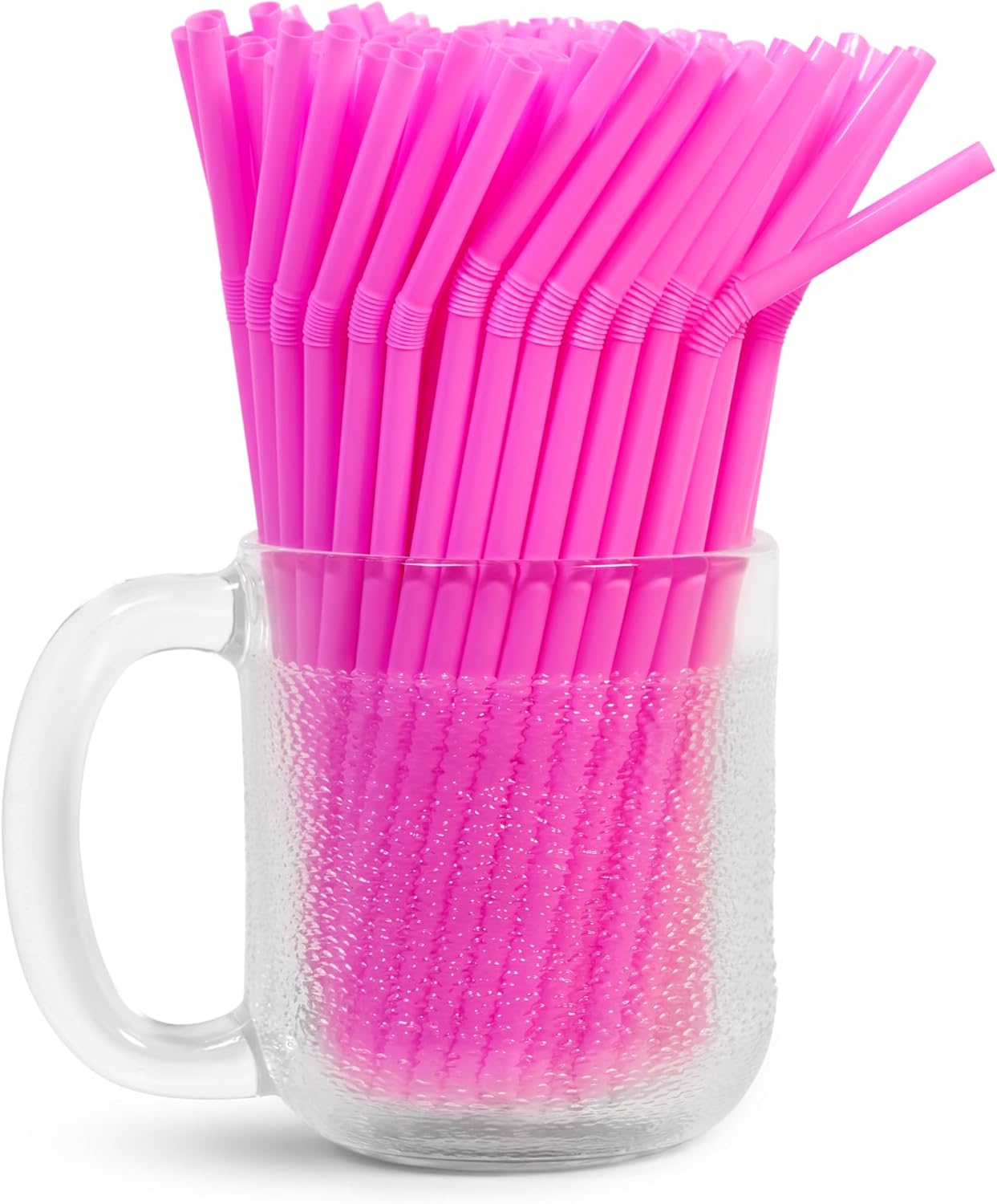 Amazon.com: S & L Straw Company - Bulk Pack of Colored Plastic Drinking ...