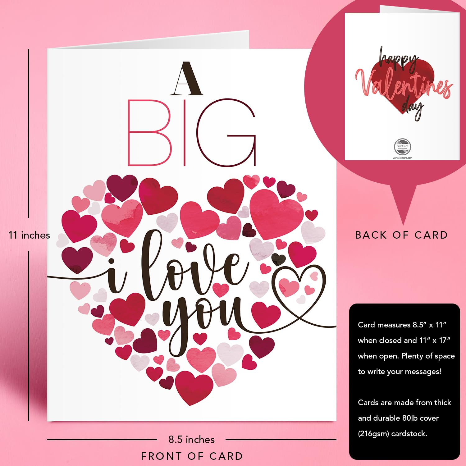 Snapklik.com : "A Big I Love You" Big Valentines Day Greeting Cards And ...