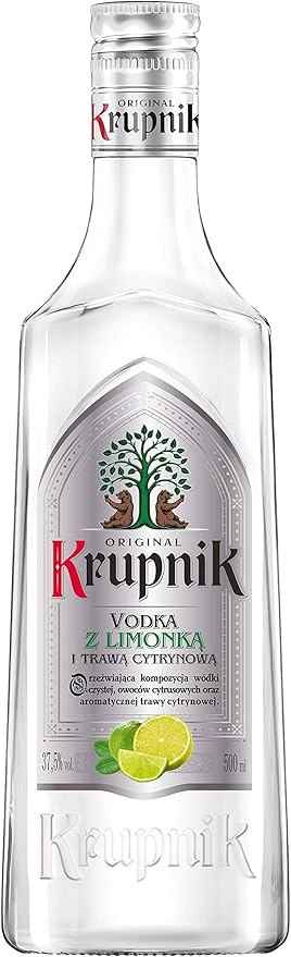 Krupnik Premium Lime and Lemongrass 37.5%, 500 ml : Amazon.co.uk: Grocery
