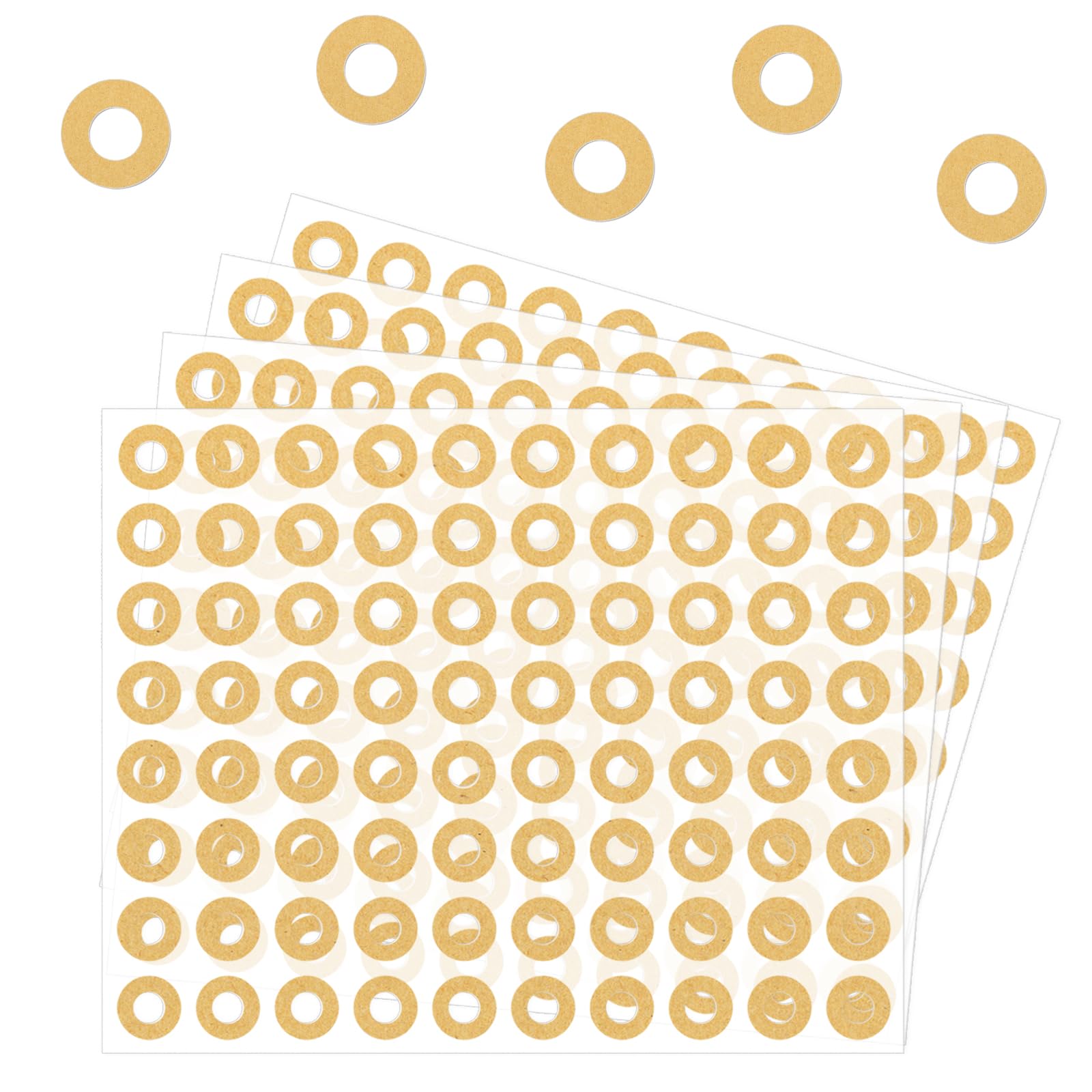 Amazon.com : Yeachlaing Hole Reinforcement Stickers Labels,Kraft,Pack ...