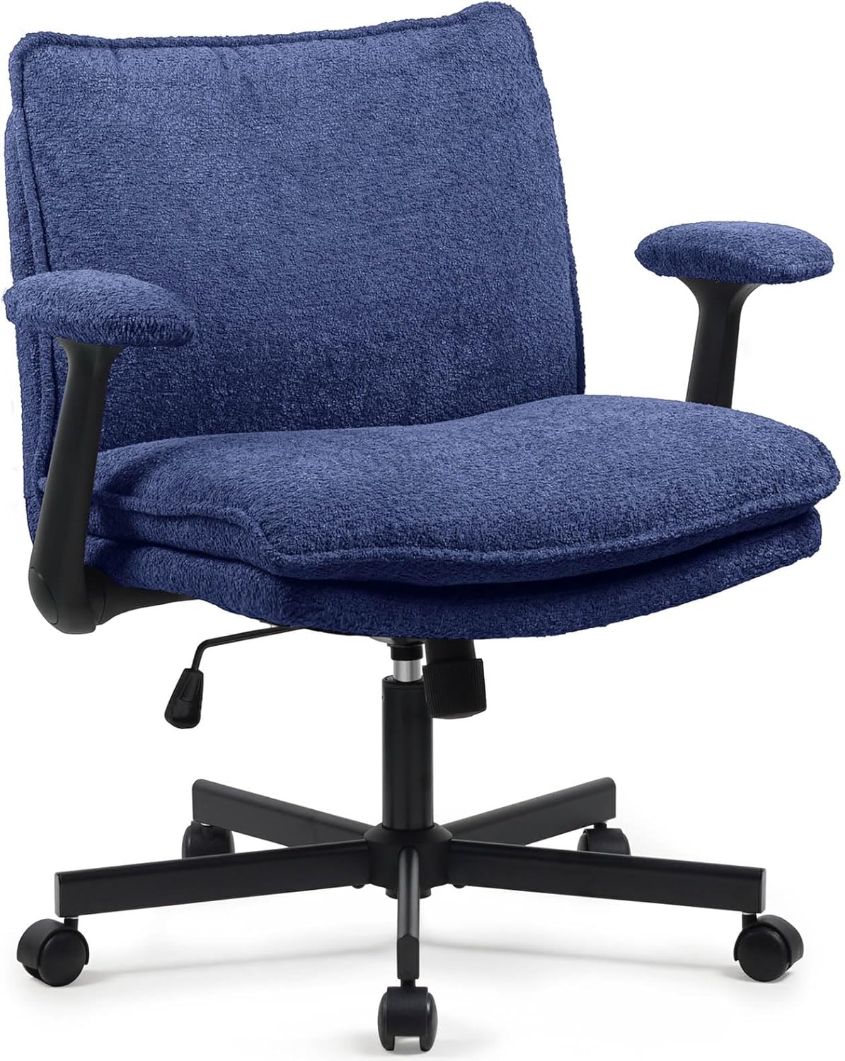 Amazon.com: Kassipo Criss Cross Legged Office Chair with Wheels and ...