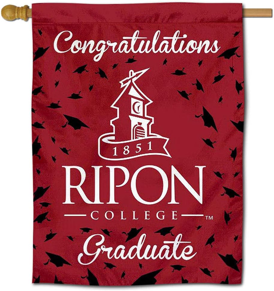 Amazon.com : Ripon College Red Hawks College Graduation Gift Banner ...