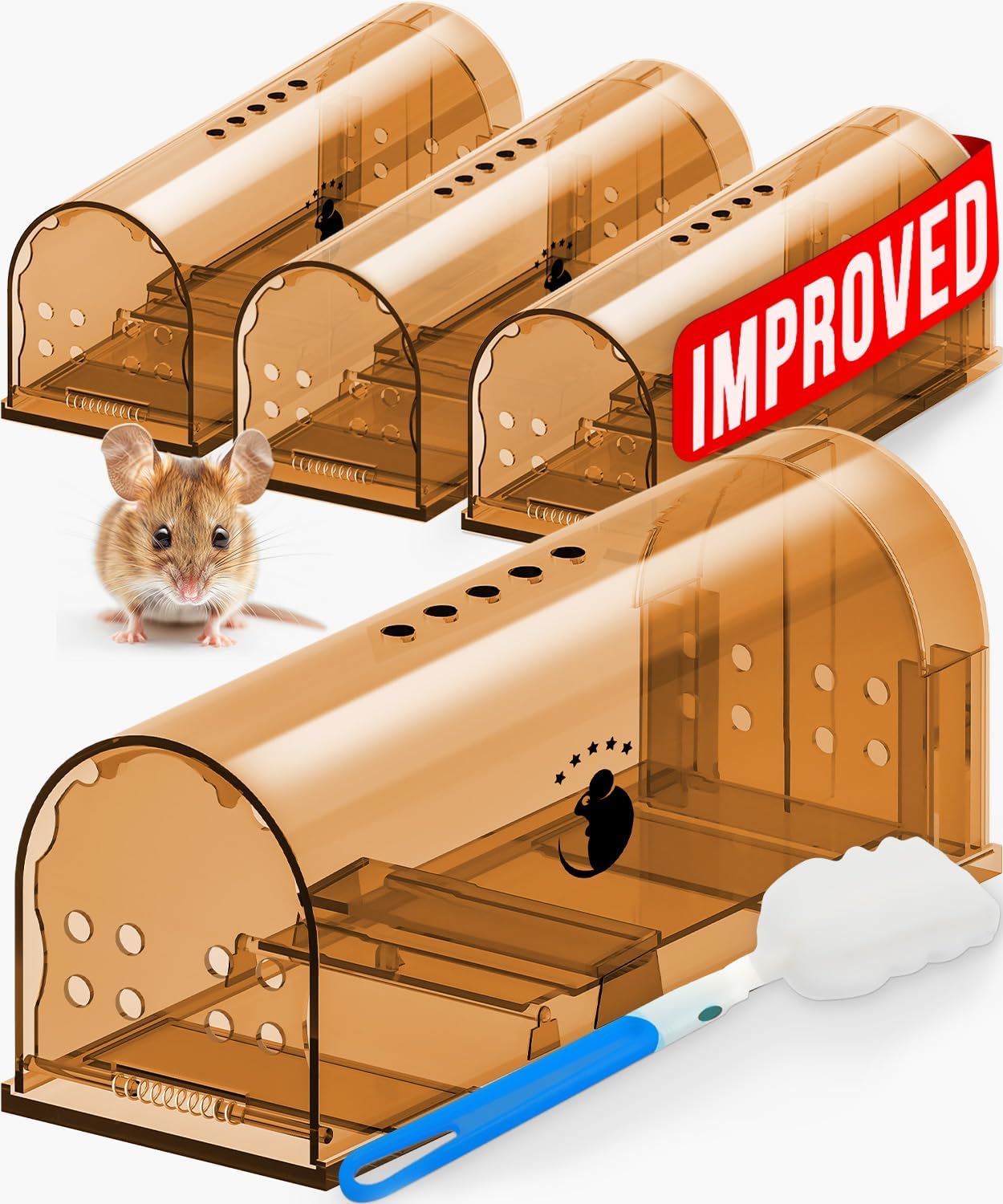 Amazon.com : Motel Mouse Humane Mouse Traps No Kill Live Catch and ...