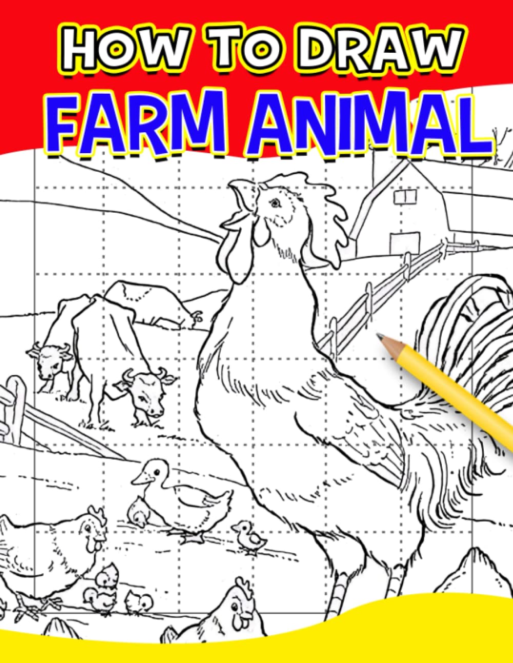 How To Draw Farm Animal: Collection Of Lots Of 40 Animals On Farm With ...
