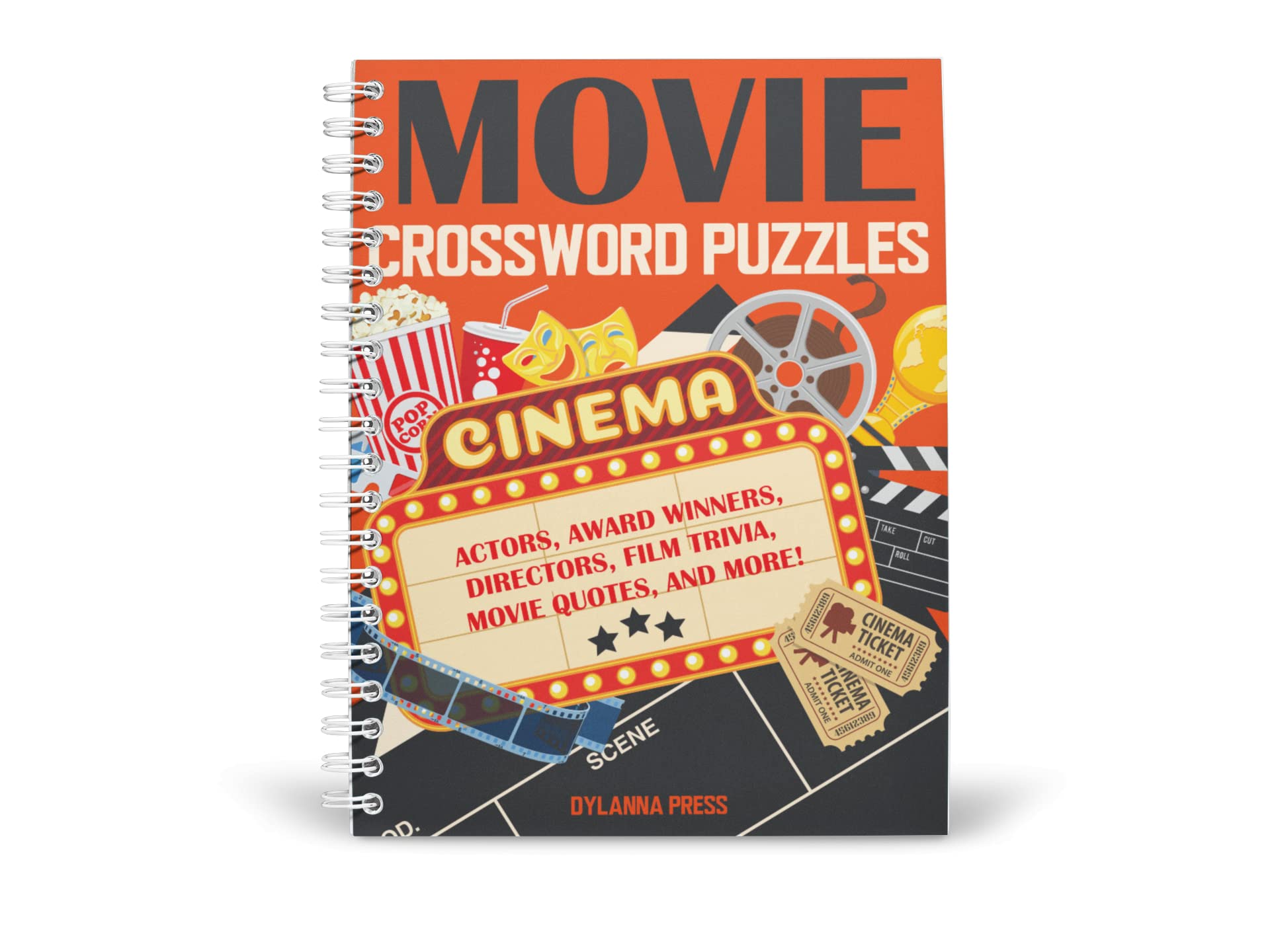 Movie Crossword Puzzles: Fun Film Trivia Book: Dylanna Press ...