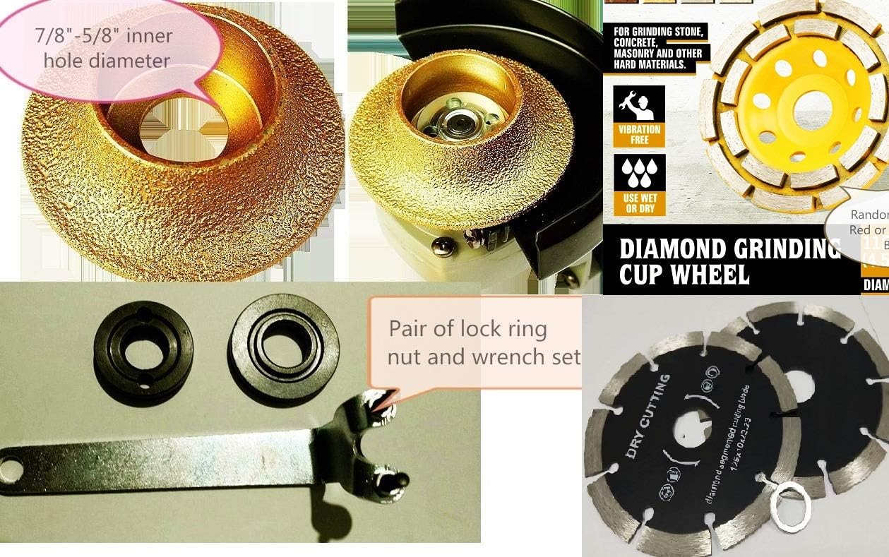 3/4" Diamond Radius/Demi Bullnose Router Bit 4" Diamond Grinding Cup ...