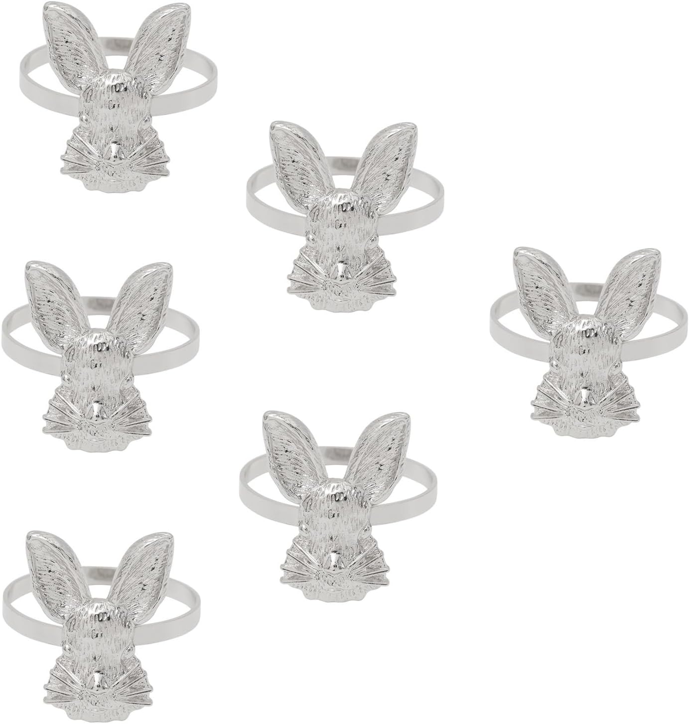 Amazon.com: 6pcs Elegant Rabbits Napkin Rings Unique Rabbits Napkin ...