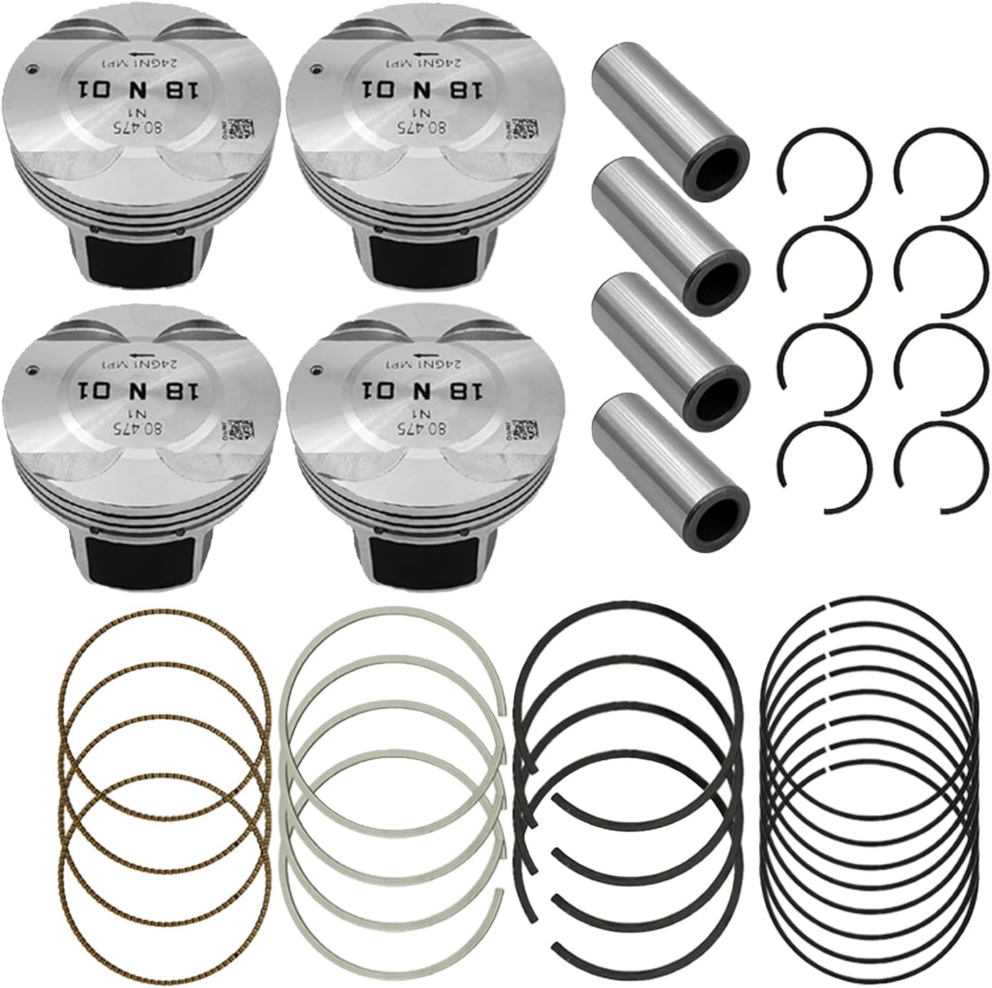 Amazon.com: MOTOKU Engine Piston Ring Pin kit for Chevrolet Cruze Sonic ...