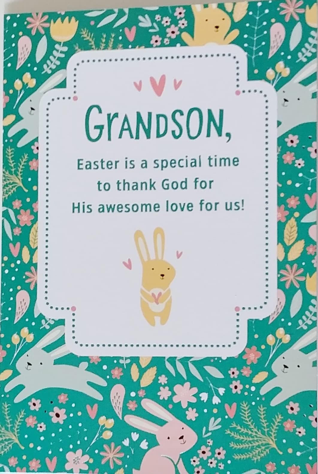Amazon.com : Prime Greetings Grandson Easter Card, Made in America, Eco ...