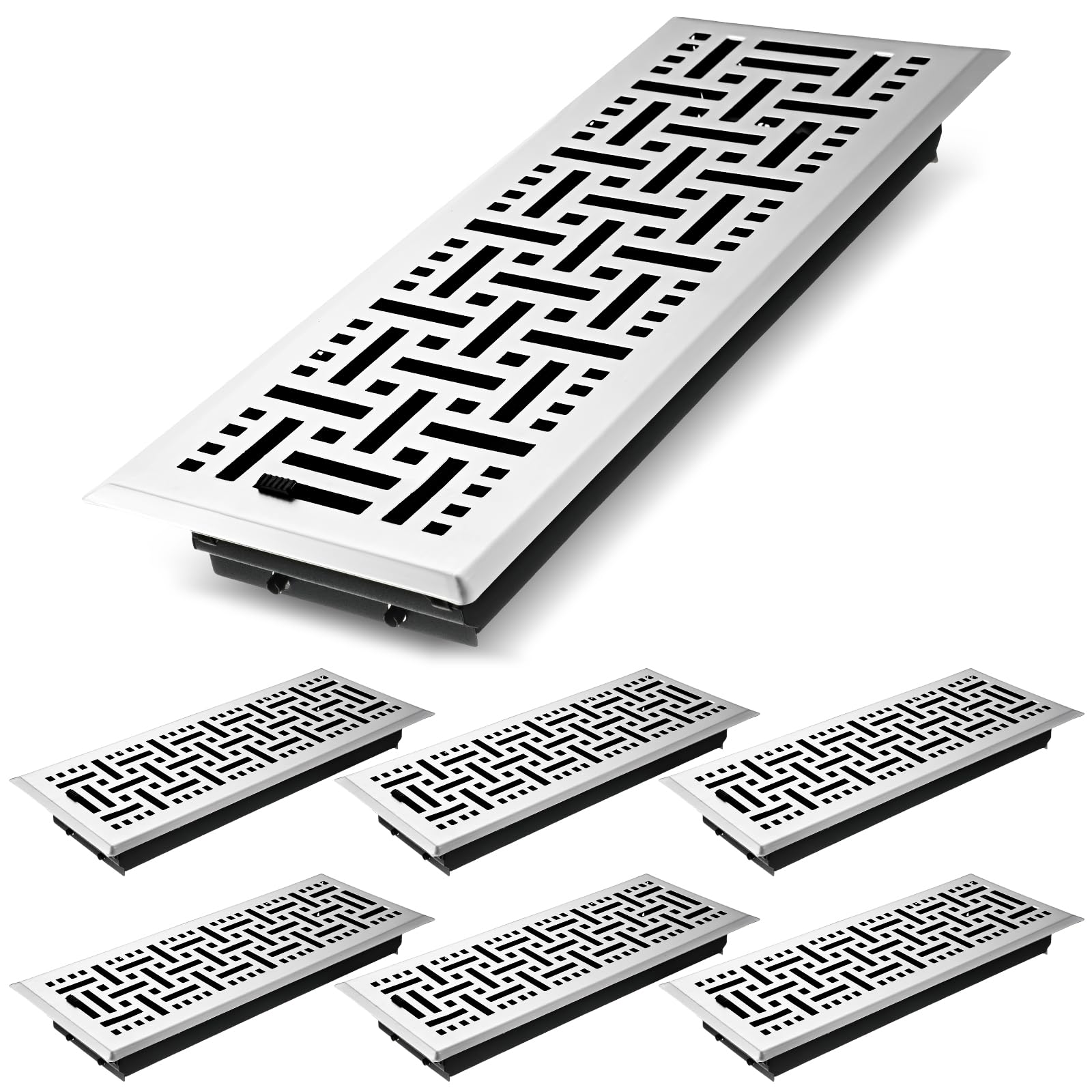 Landhoow Floor Register Heavy Duty Vent Cover Floor Vent Covers Metal ...