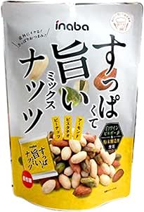 Amazon.co.jp: 稲葉ピーナツ すっぱくて旨いミックスナッツ（個包装） 126g×12袋 : 食品・飲料・お酒