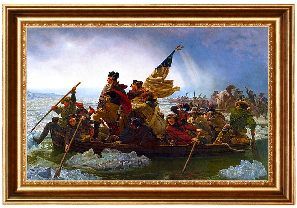 Amazon.com: ELITEART- Washington Crossing the Delaware By Emanuel ...