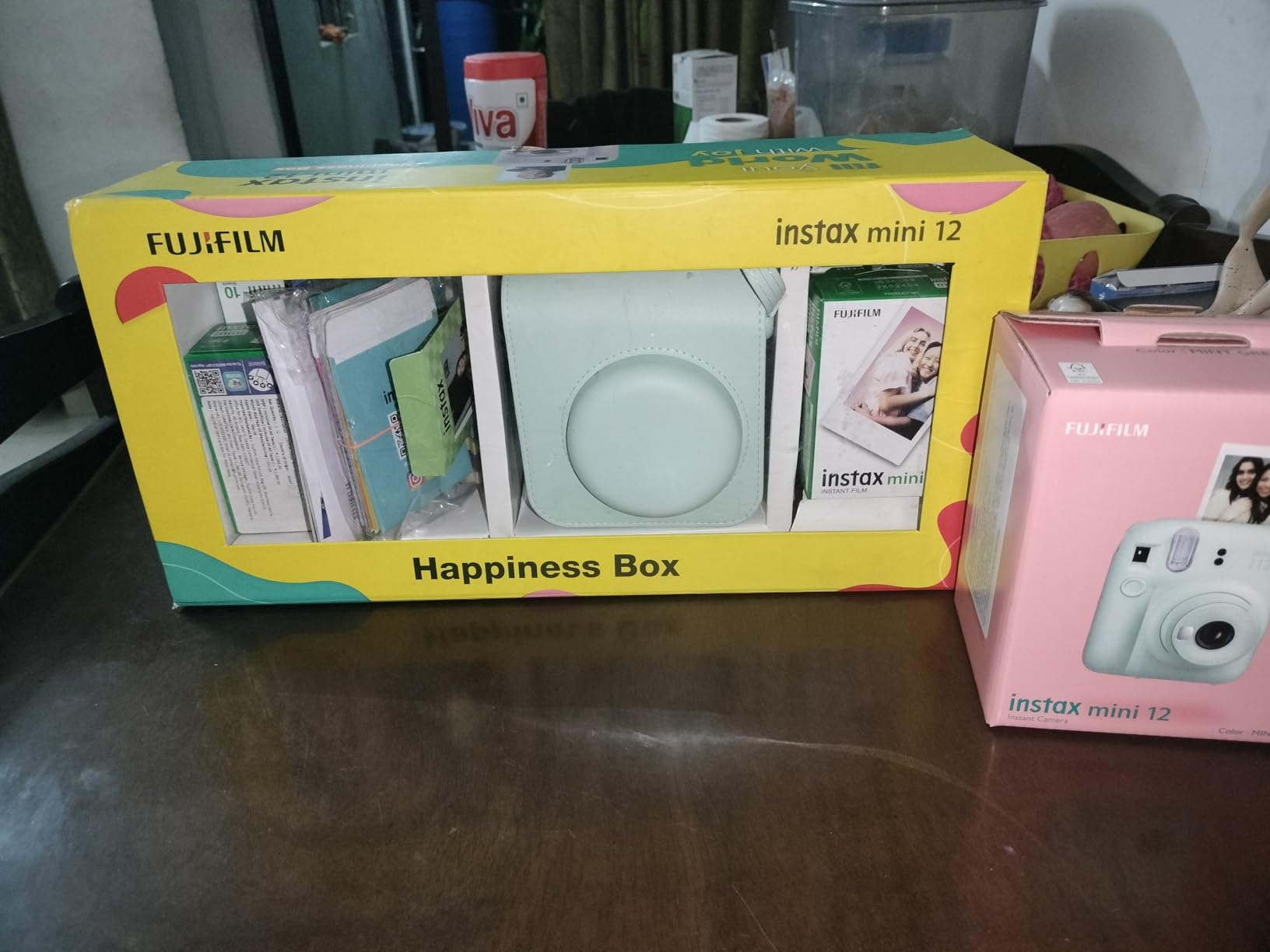 Fujifilm Instax Mini 12 Happiness Box with 40 Shots- White : Amazon.in ...