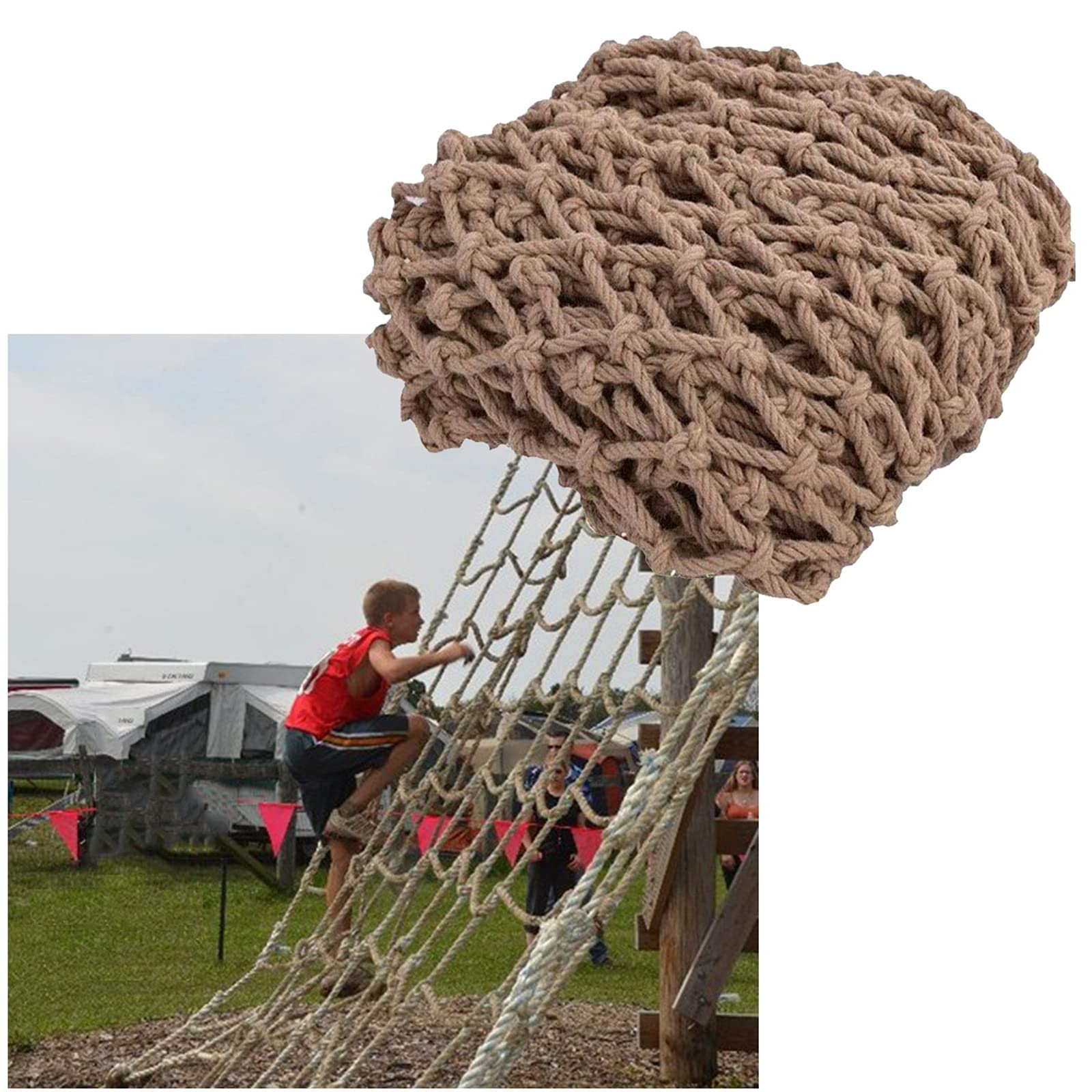 Buy Qidvol Climbing Safety Nets for Kids, Ninja Cargo Net Rope Ladder ...