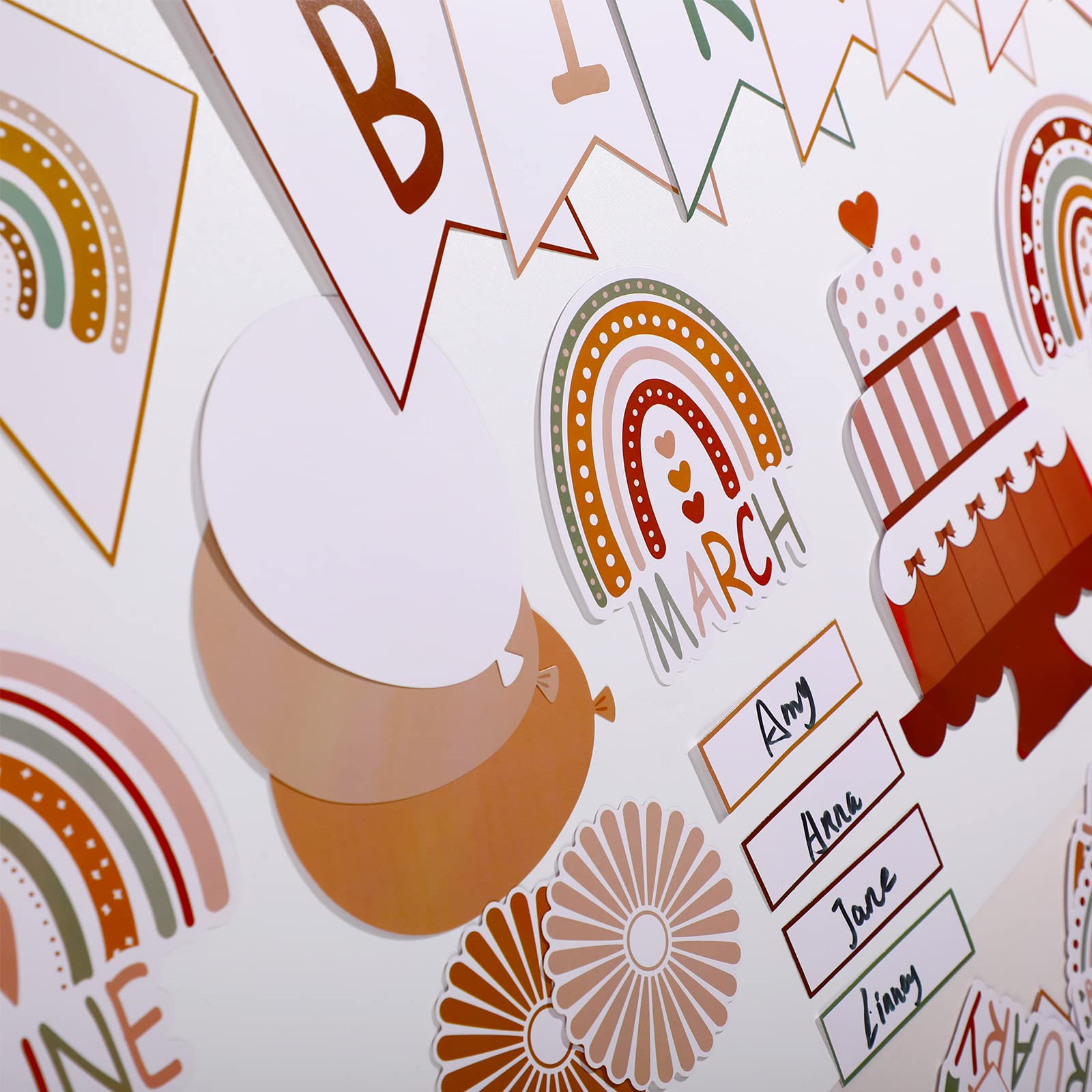 Snapklik.com : Nezyo 80 Pcs Boho Happy Birthday Bulletin Board Set ...