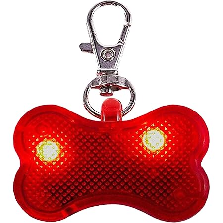 HI Visibility New LED Light Up Pet Safety Flasher Collar Clip Dog Cats ...