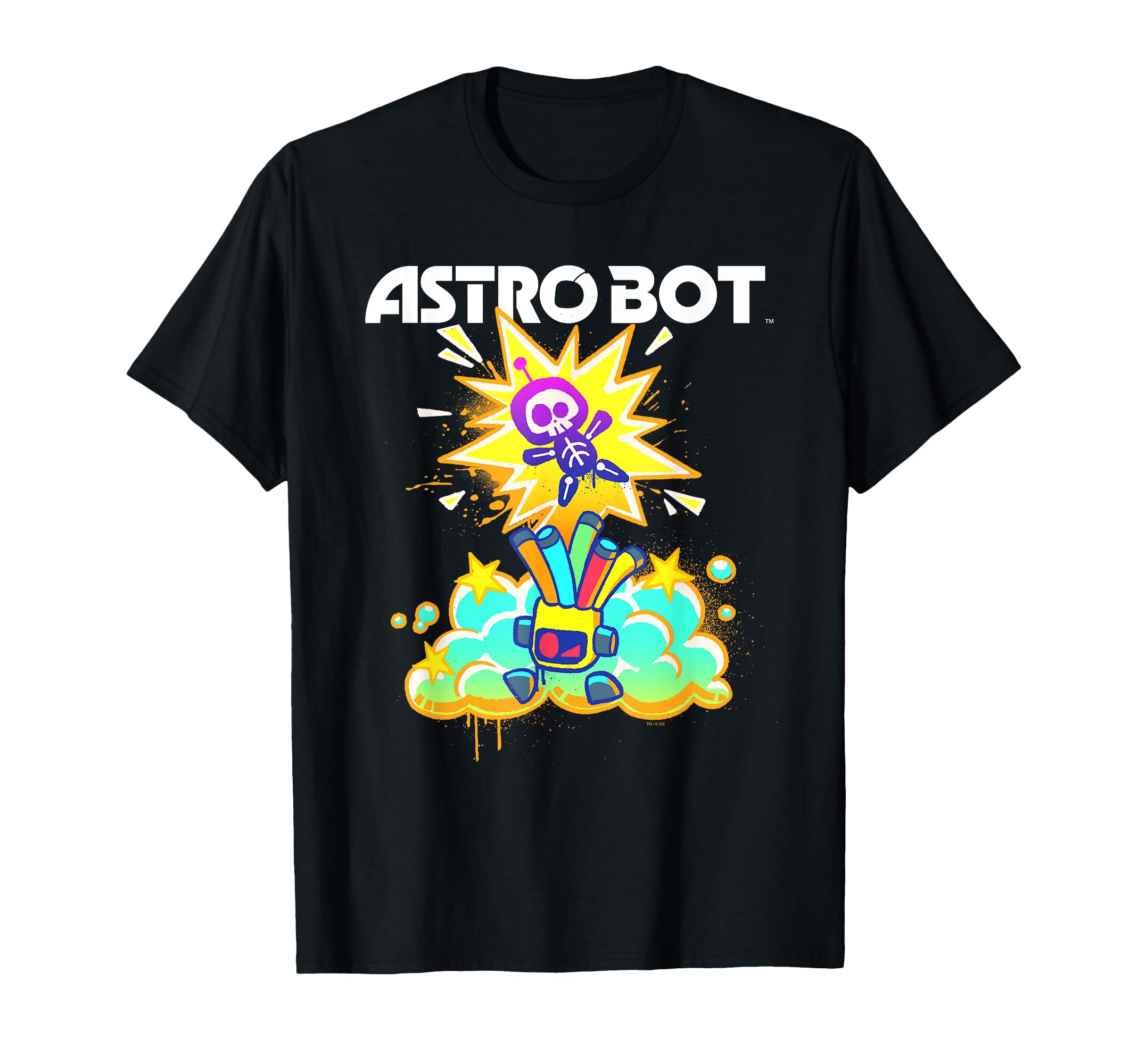 Amazon.com: Ripple Junction x Astro Bot Airbrush PlayStation Gaming T ...
