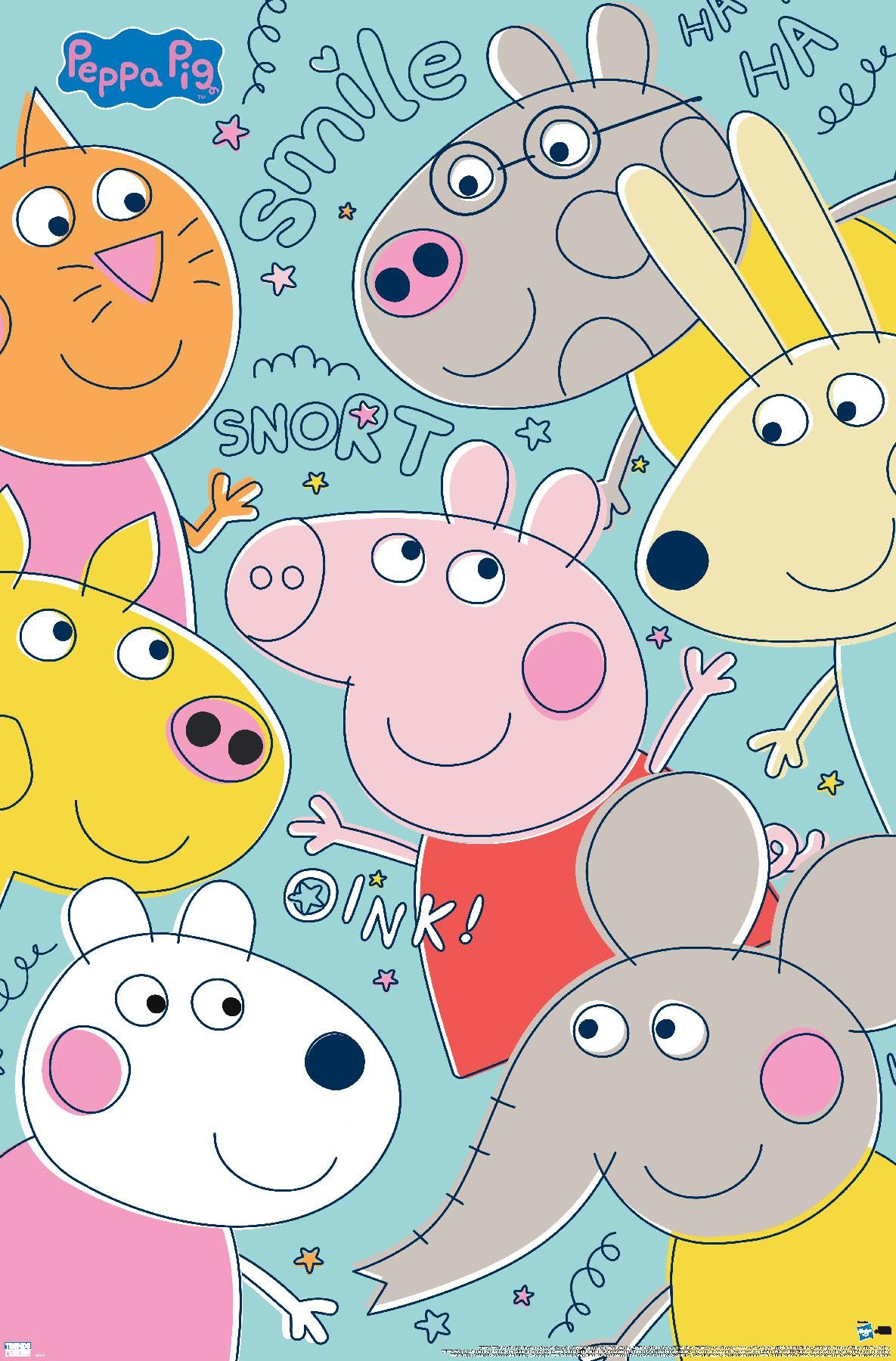 Amazon.com: Trends International Peppa Pig - Grid Wall Poster, 14.725 ...