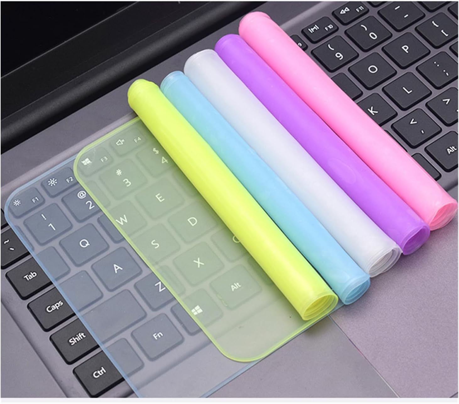 SDTEK Film Protecteur de Clavier en Silicone Transparent Universel ...