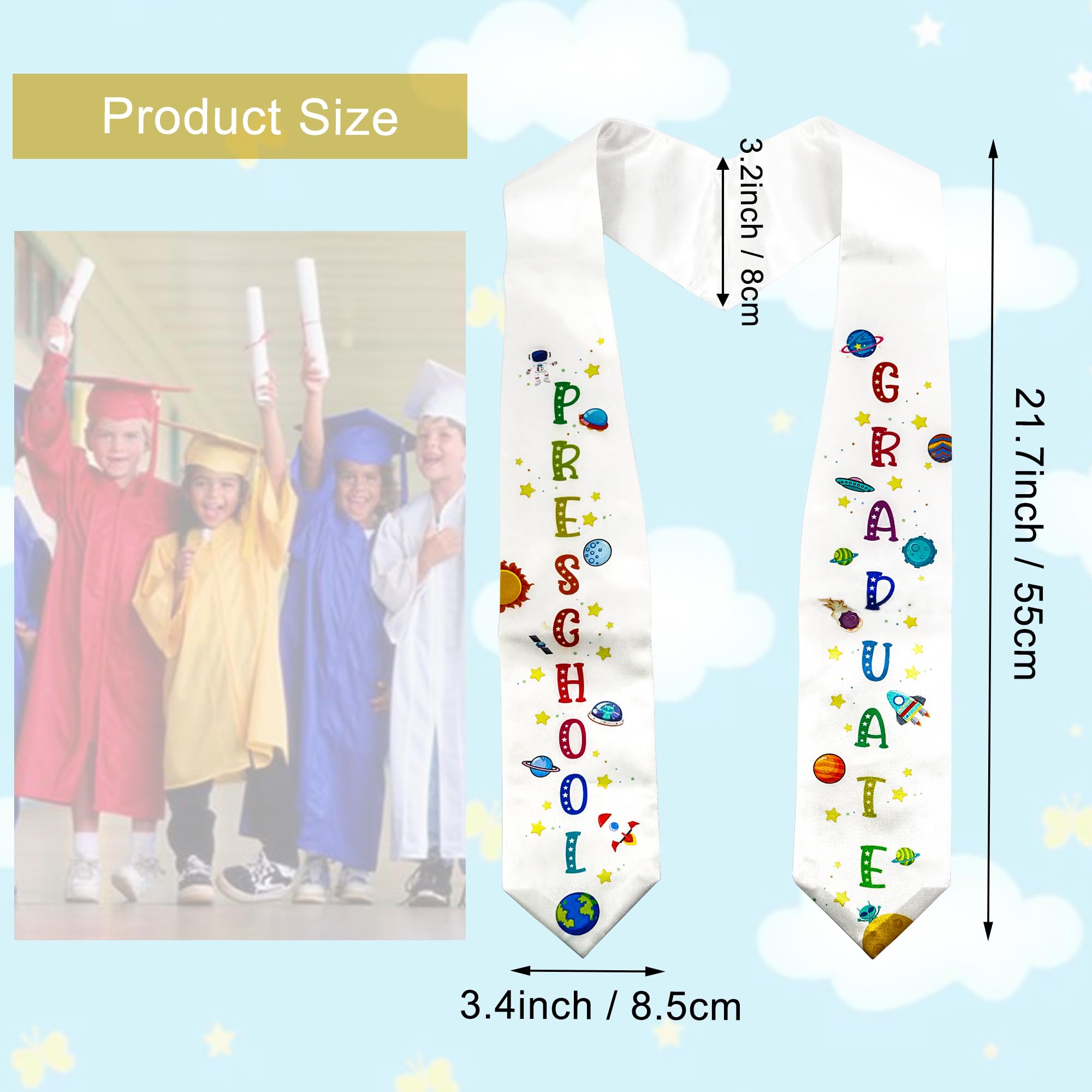 Snapklik.com : Preschool Graduation Cap Gown Class Of 2025 Stole ...