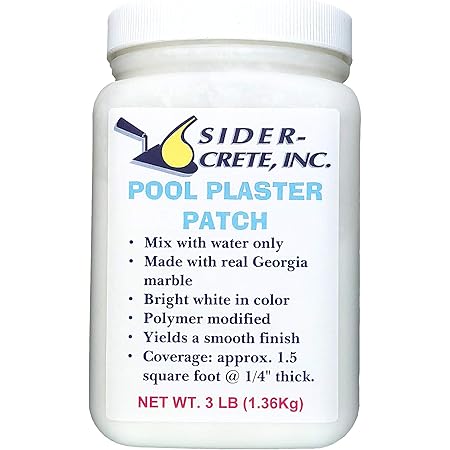 Amazon.com : Pool Patch Pool Plaster Repair Kit, 3-Pound, White : Patio, Lawn & Garden