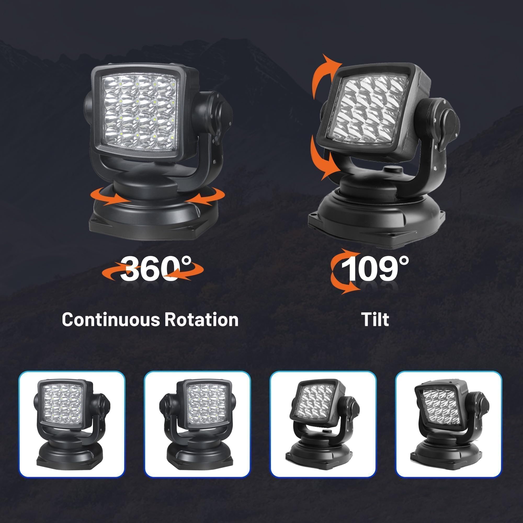 Snapklik.com : Lux Wireless Remote Control 4600LM Searchlight ...