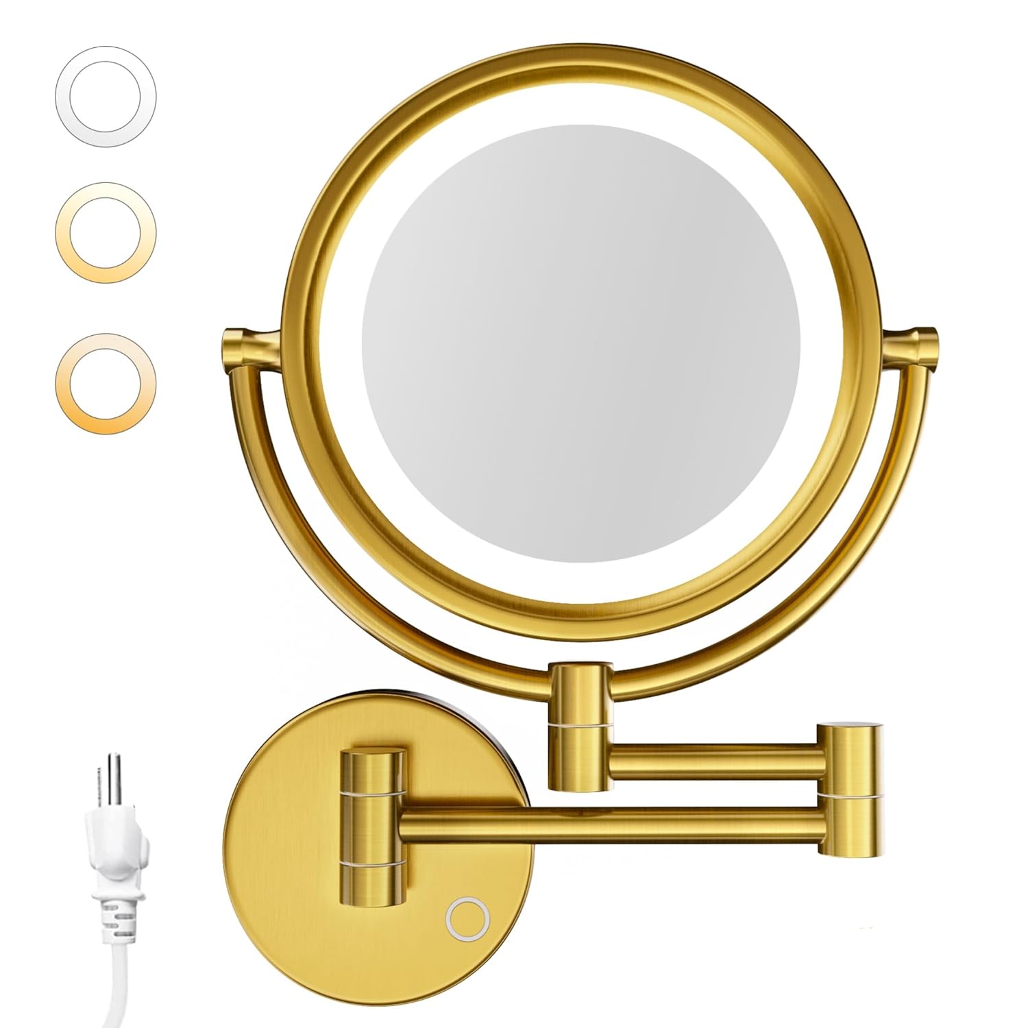 Amazon.com : GURUN 8.5 Inch Magnifying Makeup Mirror with 3 Tones ...