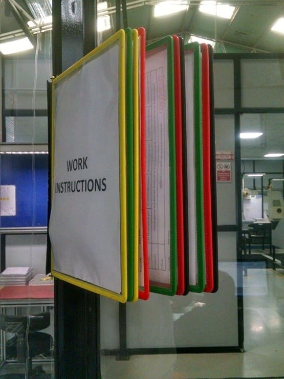 Infomate Plastic Wall Unit Hanging Display Pocket Documents Certificate ...