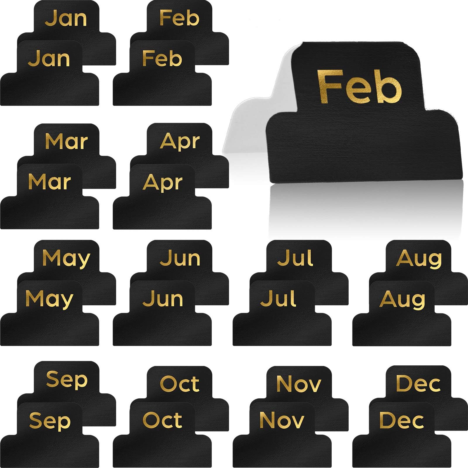 Amazon.com : AIEX 72Pcs Monthly Tabs Calendar Stickers, Monthly ...