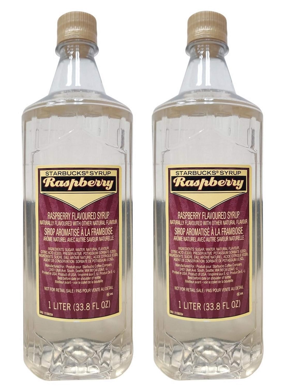 Buy Starbucks Flavored Syrup (Raspberry, 2 Bottle Pack) Packaging May ...