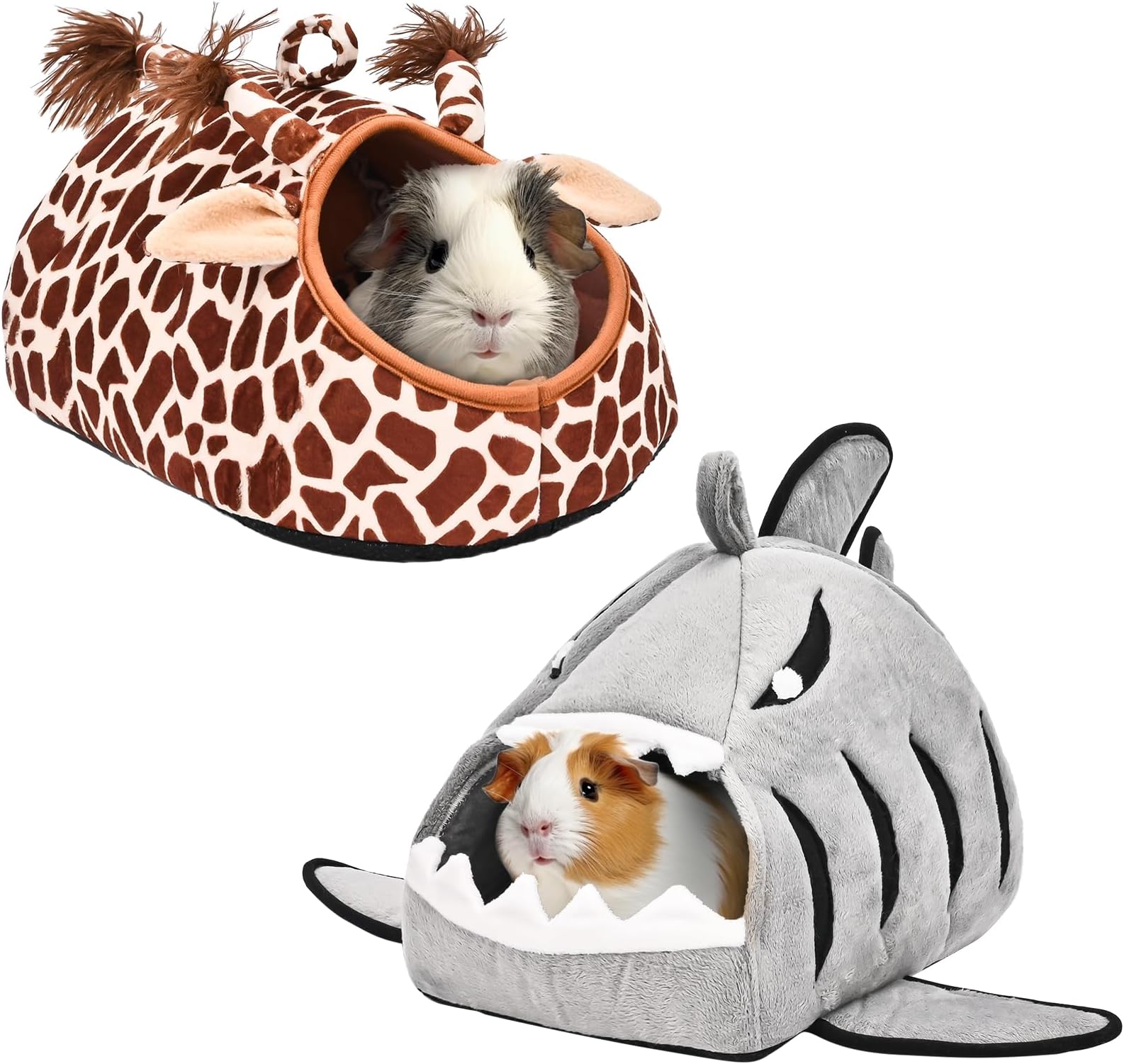 Avont 2 Pack Guinea Pig Bed House Hideout for Cage, Small Pet Washable ...