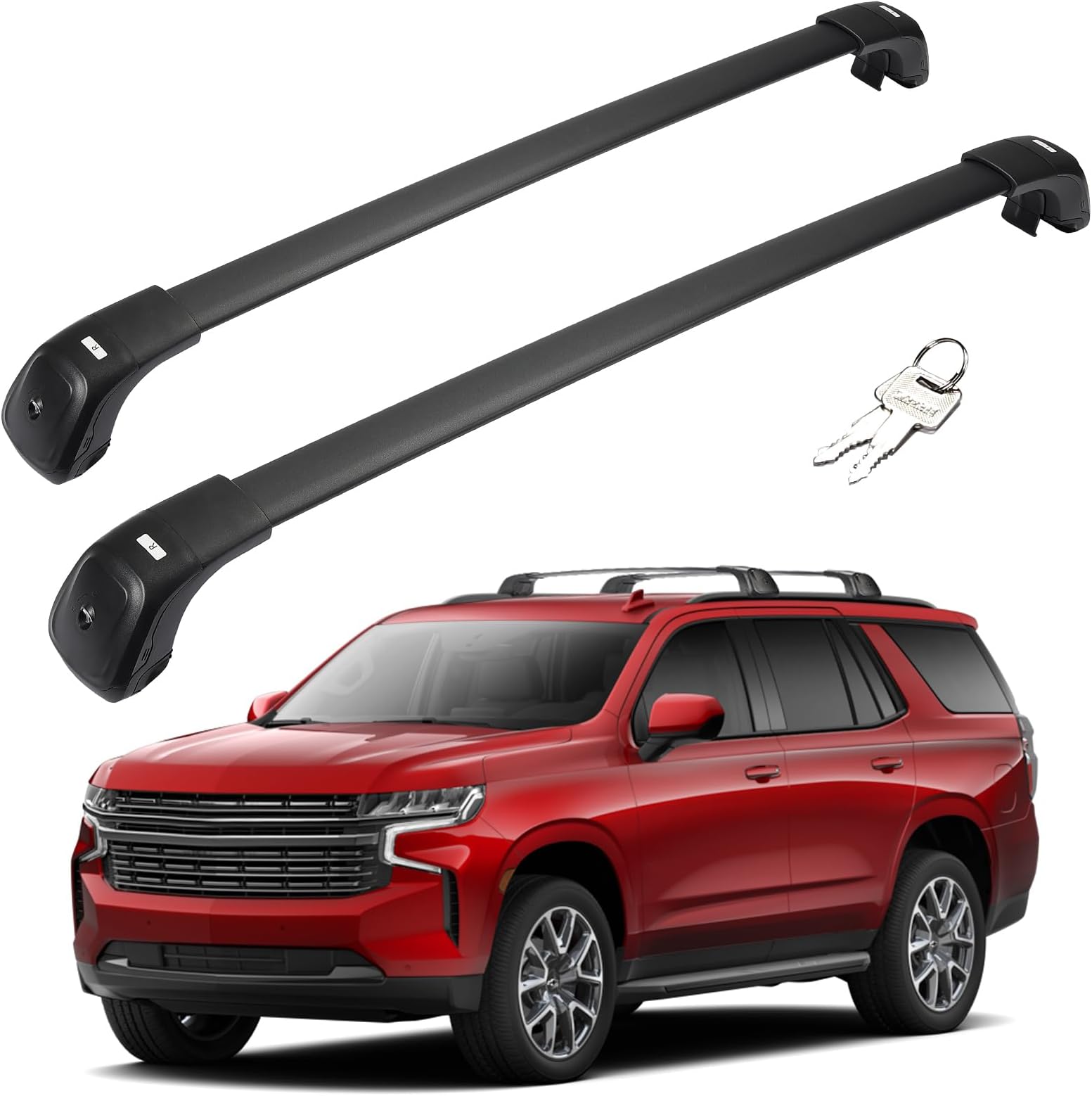 Amazon.com: BougeRV Lockable Cross Bars Compatible with Chevy Suburban ...