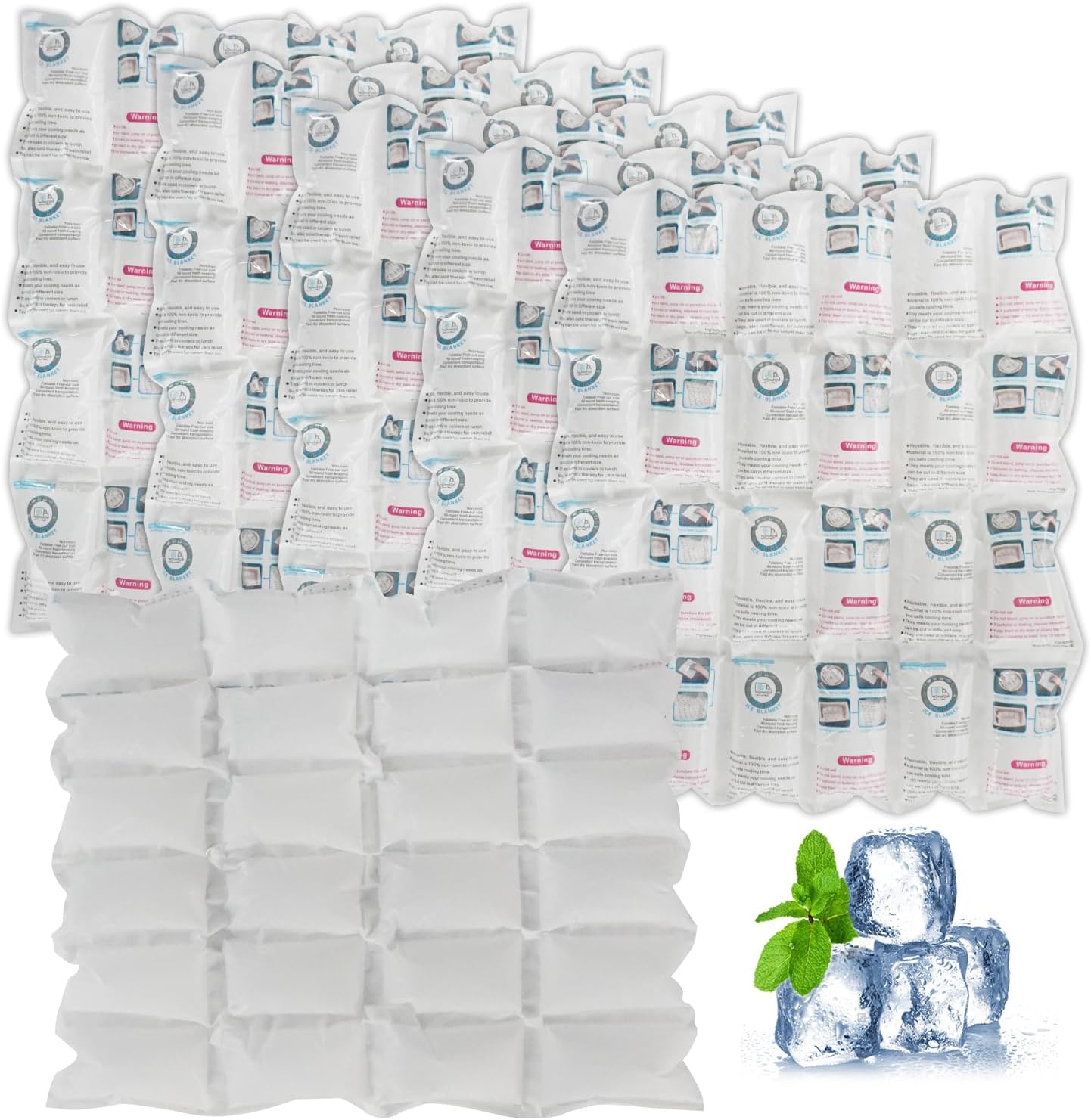 Spedizione di impacchi freddi con ghiaccio secco per la spedizione di ...