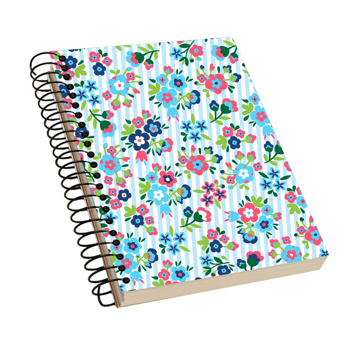 Eshtyle Spiral Bound Notebook, Plain Notebook, Size : A5 | Floral ...