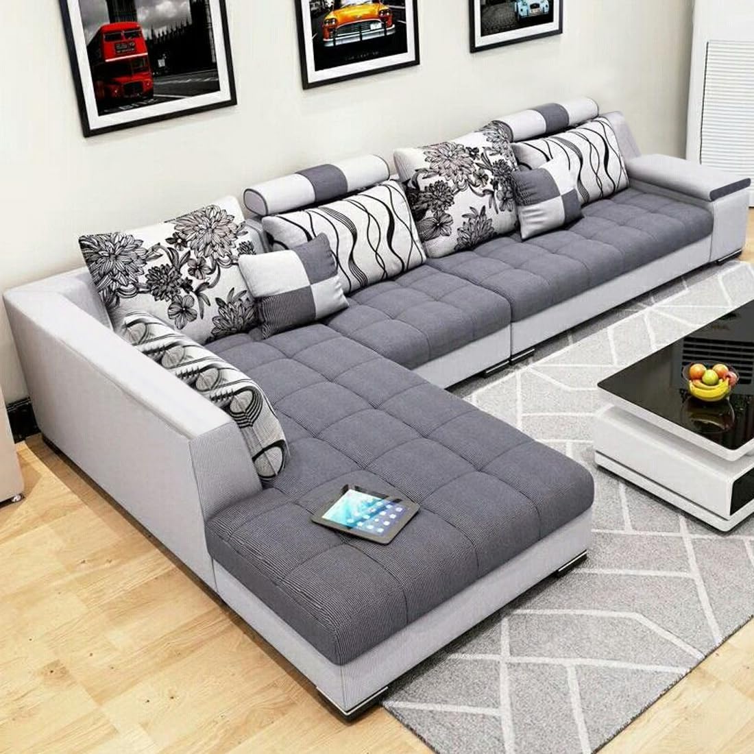 Casaliving Ella Lhs 5- to 6-Person Sofa L Shape Sofa Set For Living ...