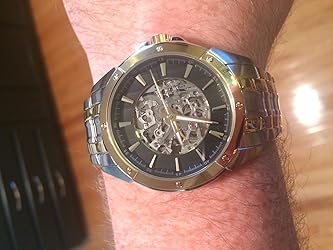 Amazon.com: Bulova Men's Classic Two-Tone Stainless Steel 3-Hand ...